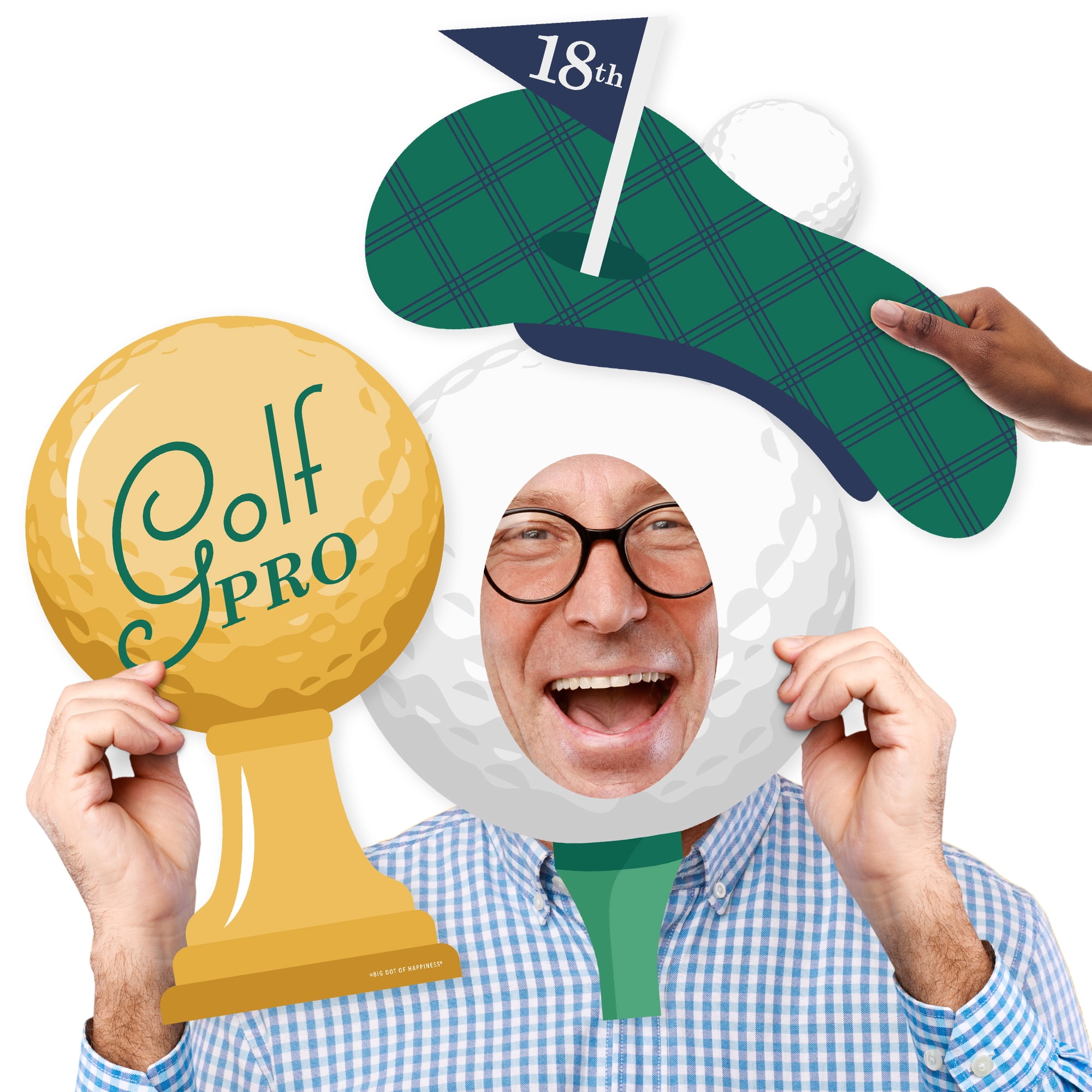 Big Dot of Happiness Par-Tee Time - Golf - Golf Ball, Trophy, and Flat ...