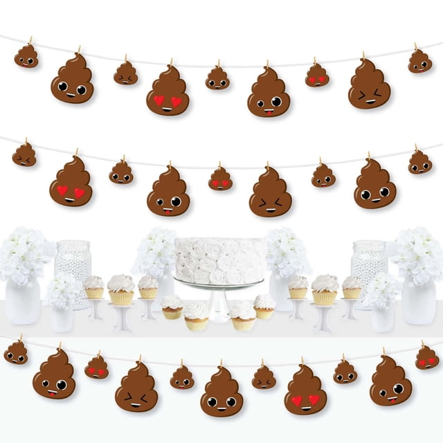 Big Dot of Happiness Party 'Til You're Pooped - Poop Emoji Party DIY ...