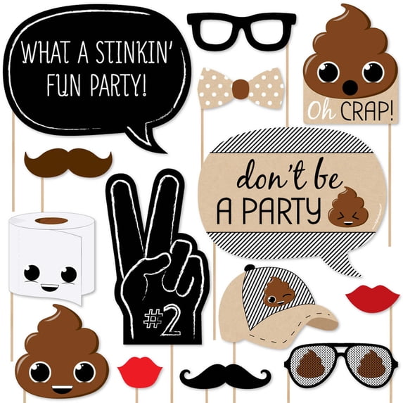 Big Dot of Happiness Party 'Til You're Pooped - Poop Emoji Party Photo ...