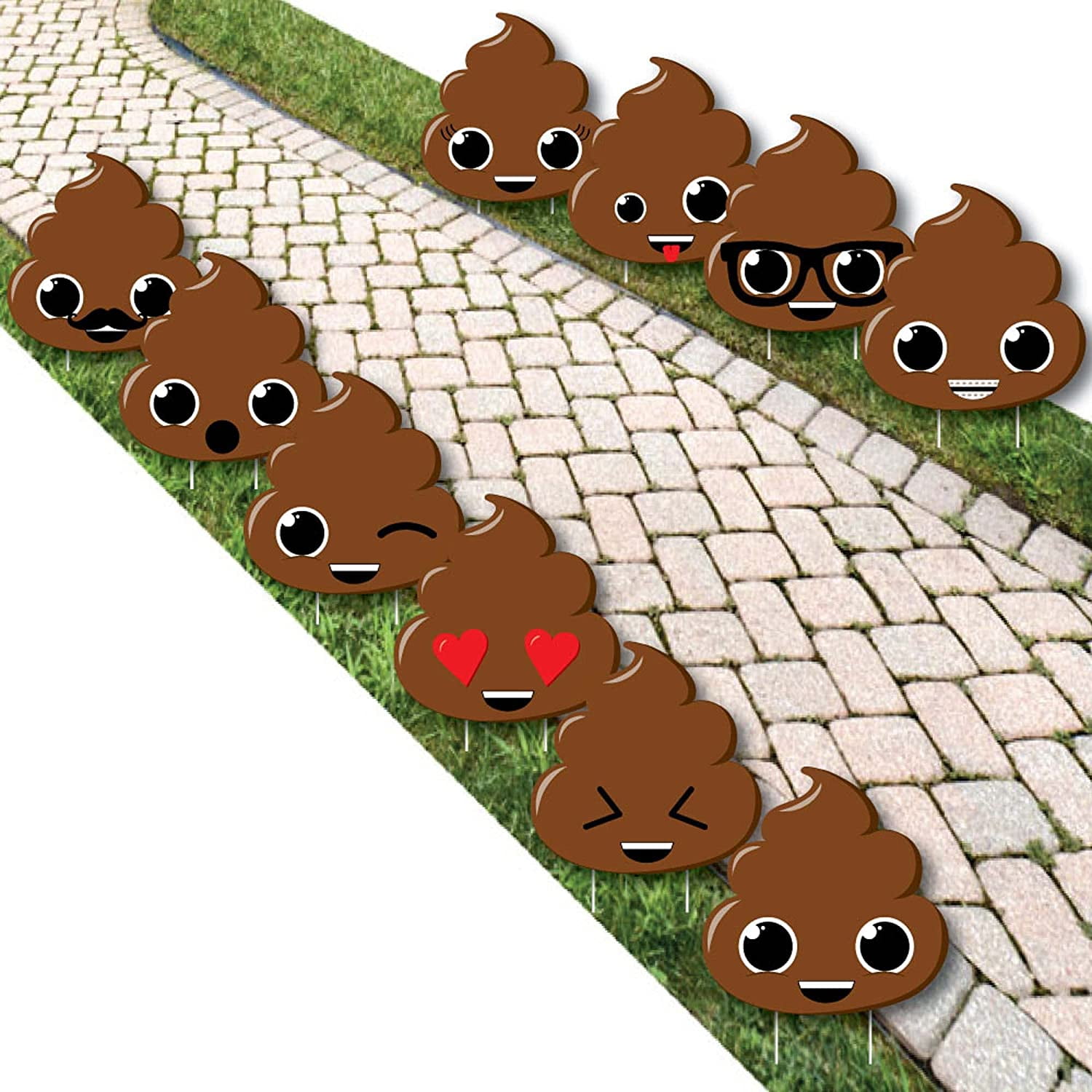 Big Dot of Happiness Party 'Til You're Pooped - Poop Lawn Decorations ...