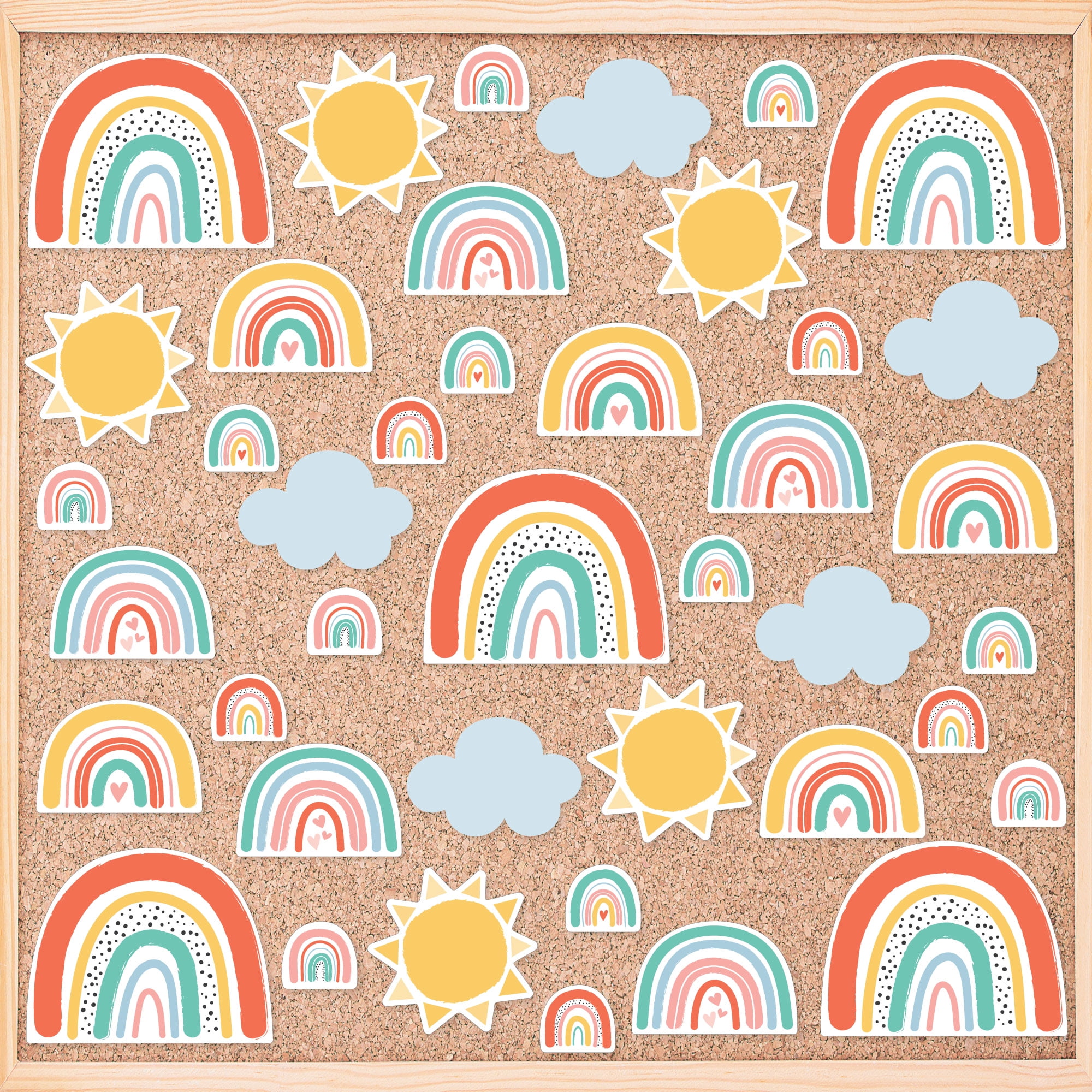 Big Dot of Happiness Pastel Boho Rainbow - DIY Classroom Decorations ...