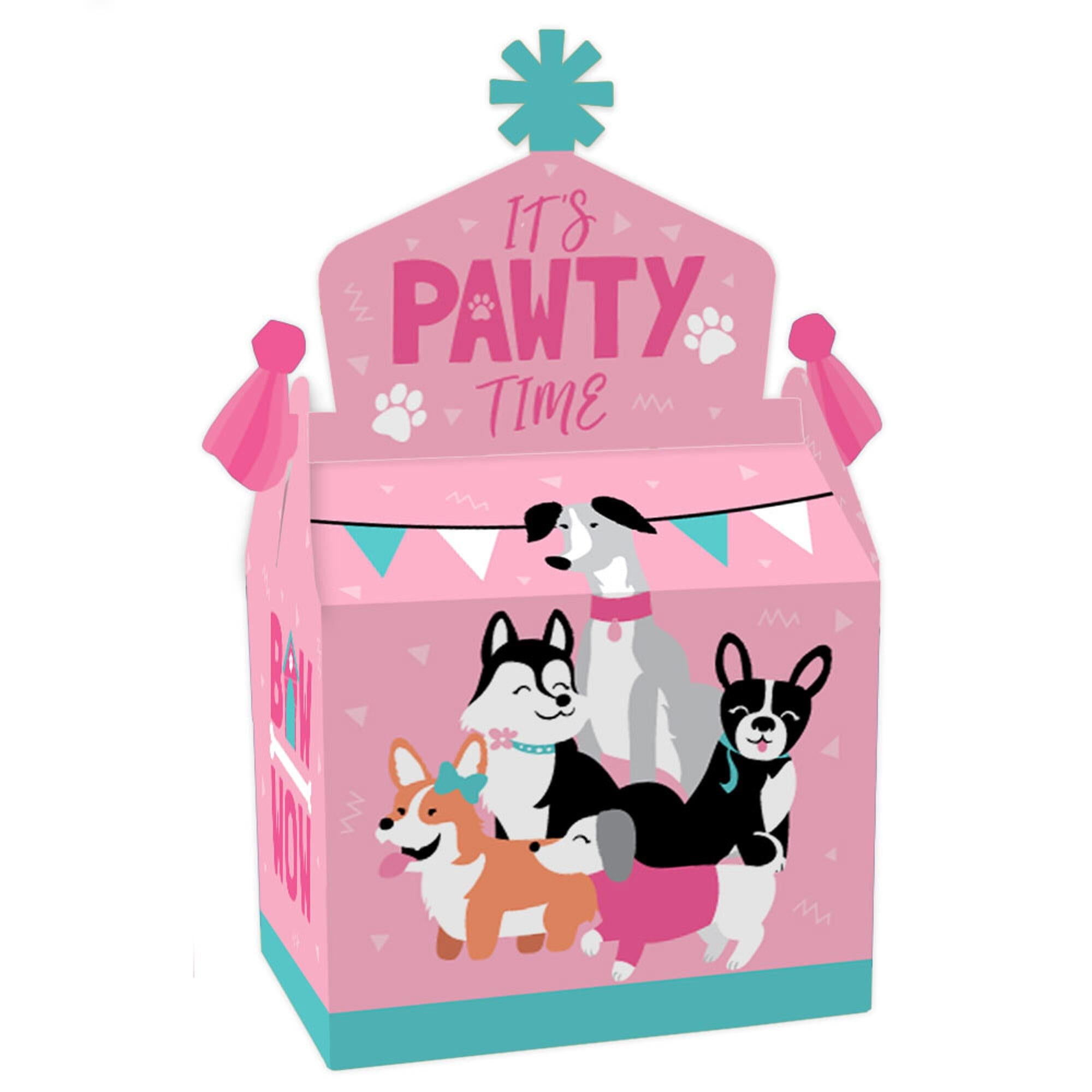 Big Dot of Happiness Pawty Like a Puppy Girl - Treat Box Party Favors ...