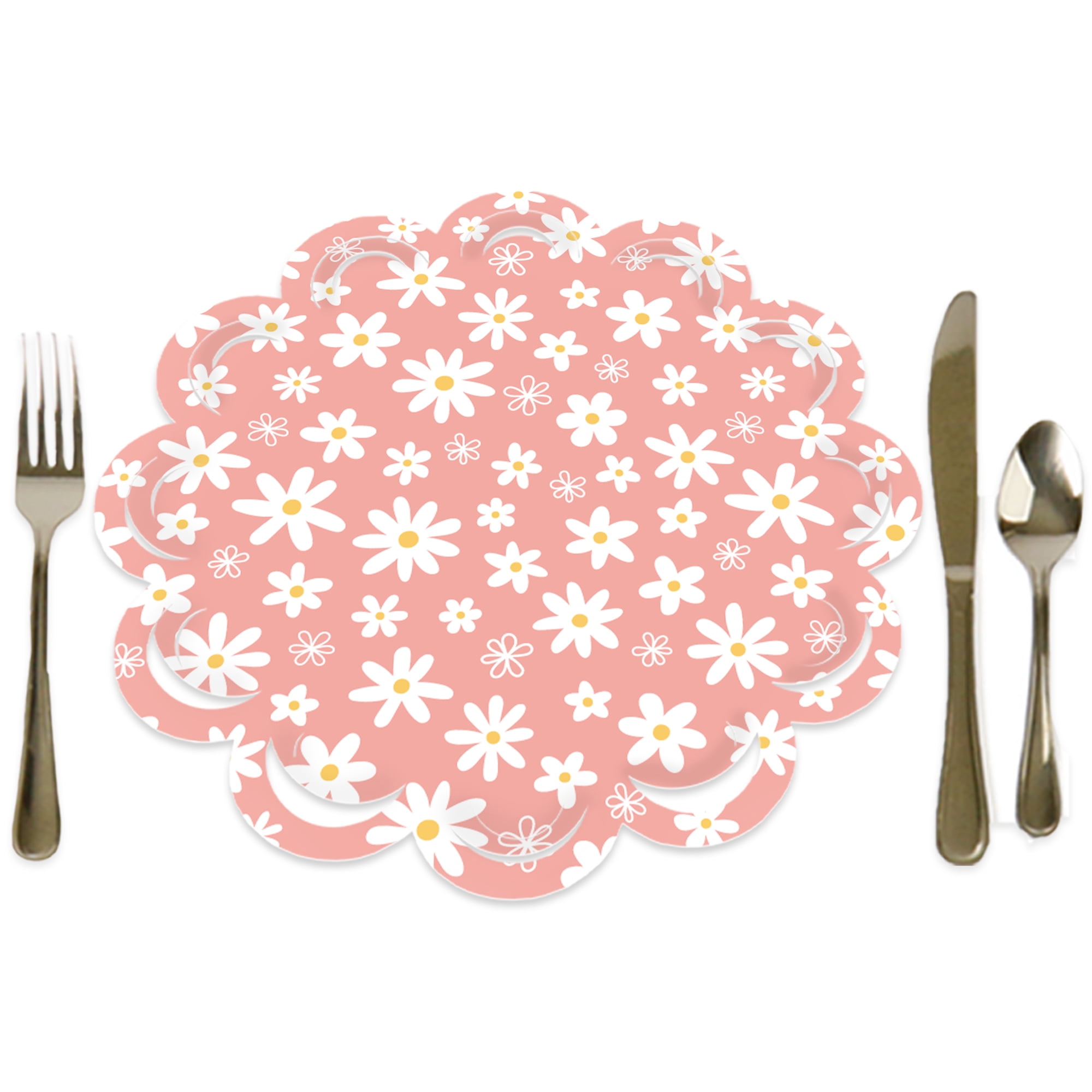 Big Dot of Happiness Pink Daisy Flowers - Floral Party Round Table ...
