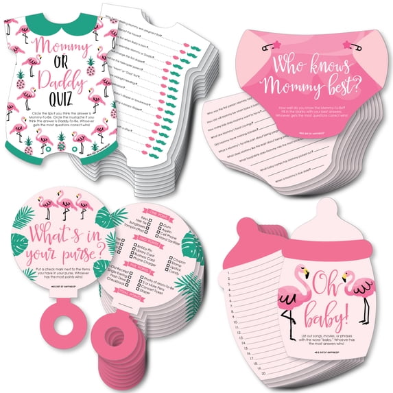 Big Dot of Happiness Pink Flamingo - Party Like a Pineapple - 4 ...