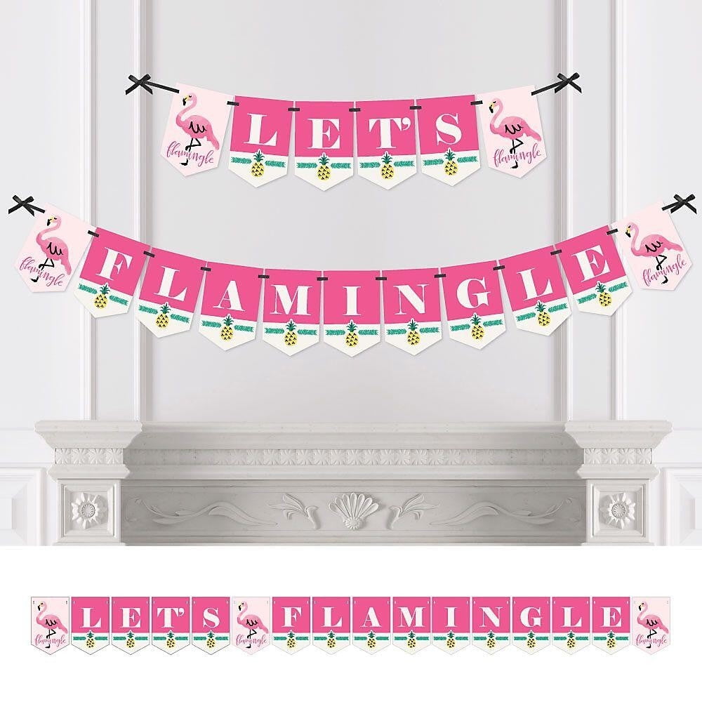 Big Dot of Happiness Pink Flamingo - Party Like a Pineapple - Tropical ...