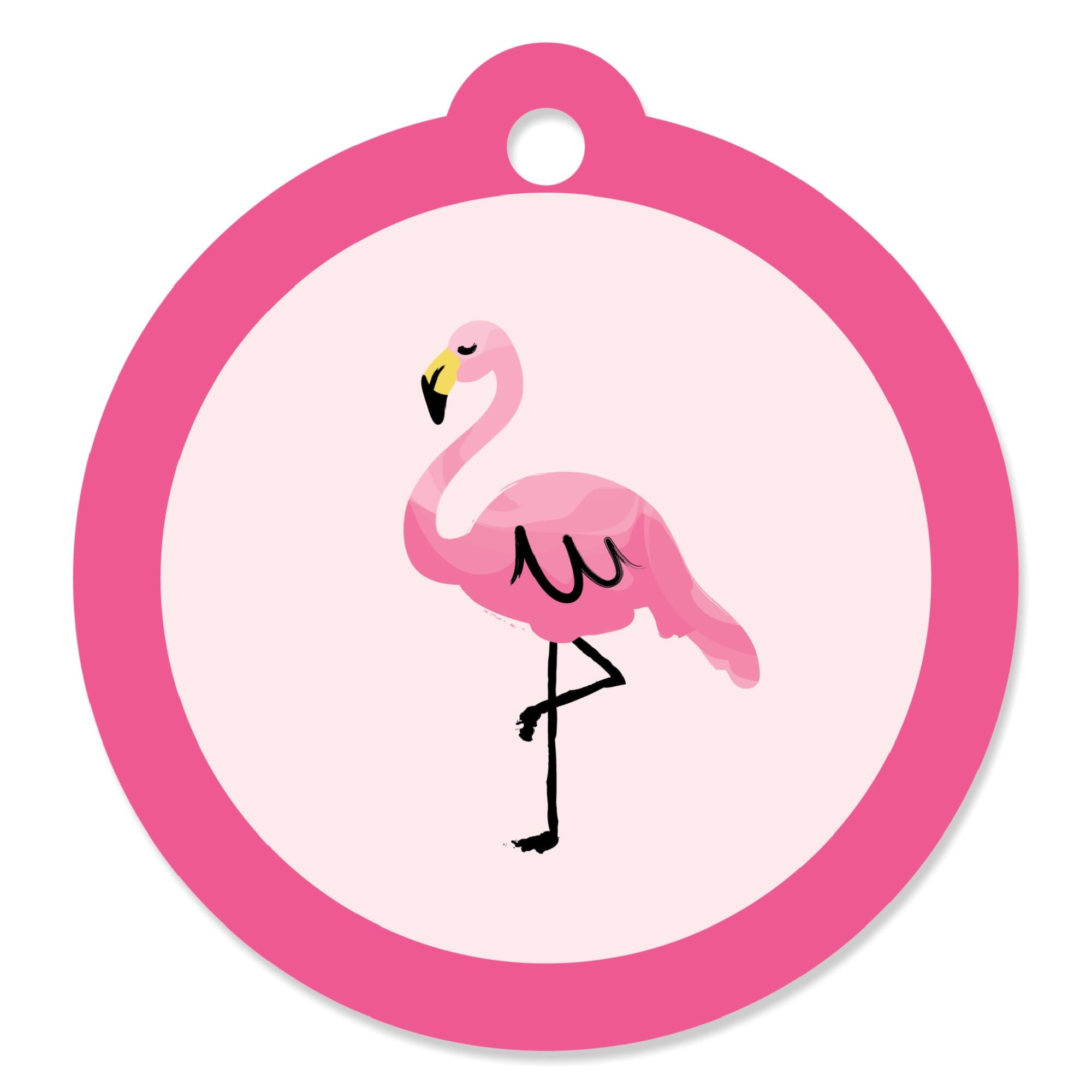 Big Dot of Happiness Pink Flamingo - Tropical Summer Favor Gift Tags ...