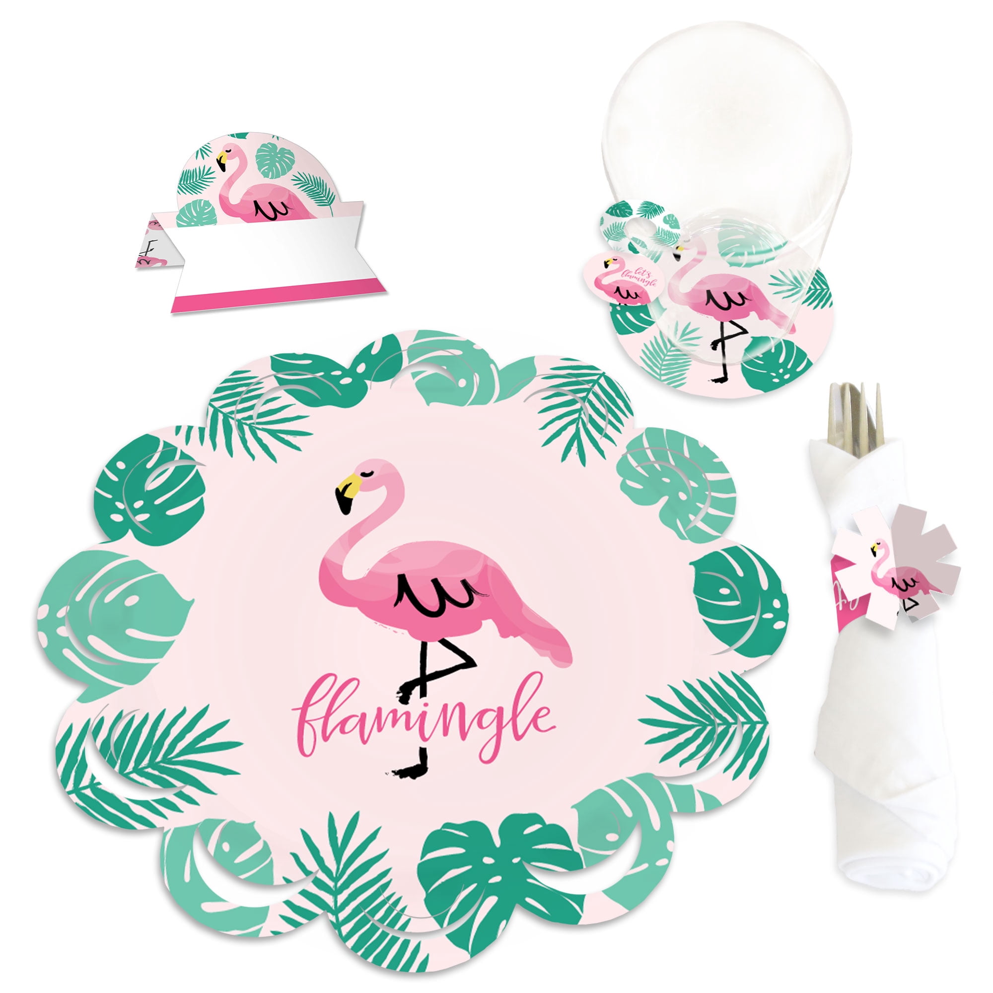 Big Dot of Happiness Pink Flamingo - Tropical Summer Party Paper ...