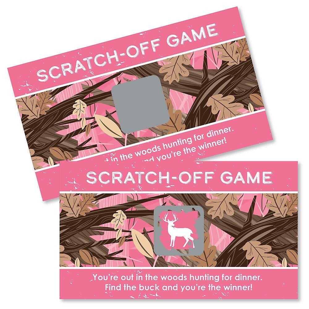 Big Dot of Happiness Pink Gone Hunting - Deer Hunting Girl Camo Baby ...