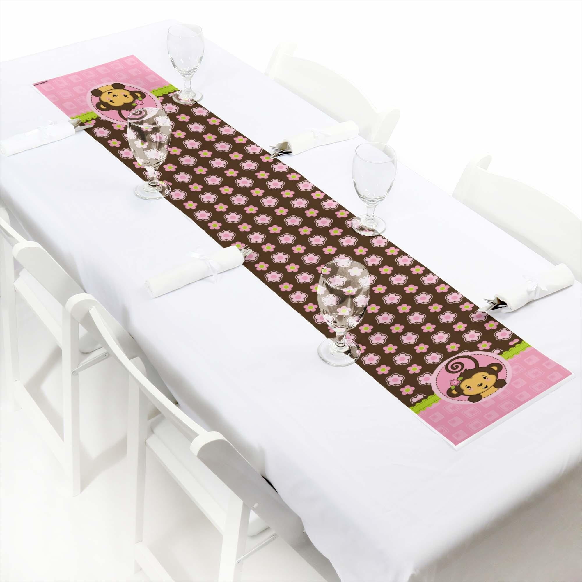 Big Dot of Happiness Pink Monkey Girl - Petite Baby Shower or Birthday ...