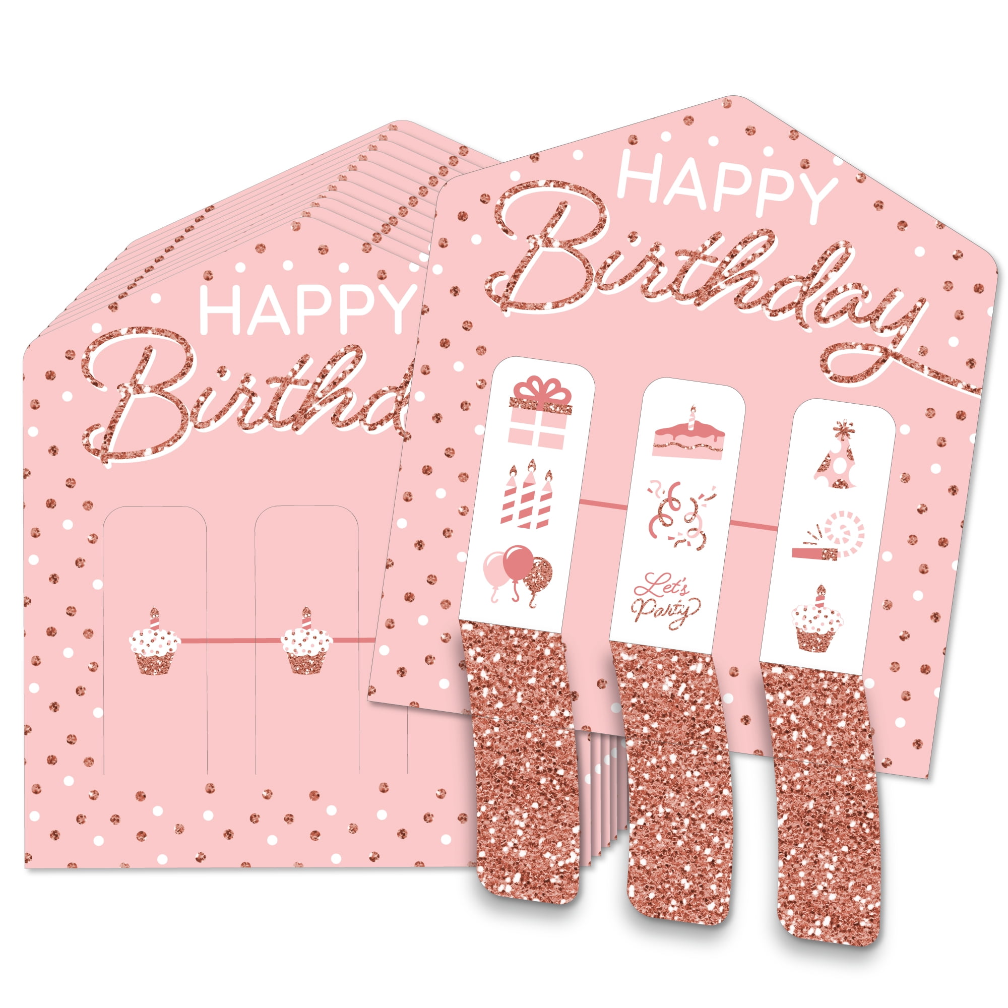 Big Dot of Happiness Pink Rose Gold Birthday - Happy Birthday Party ...