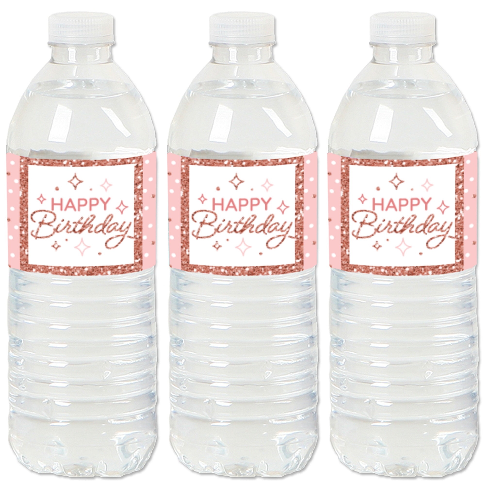 Big Dot of Happiness Pink Rose Gold Birthday - Happy Birthday Party ...