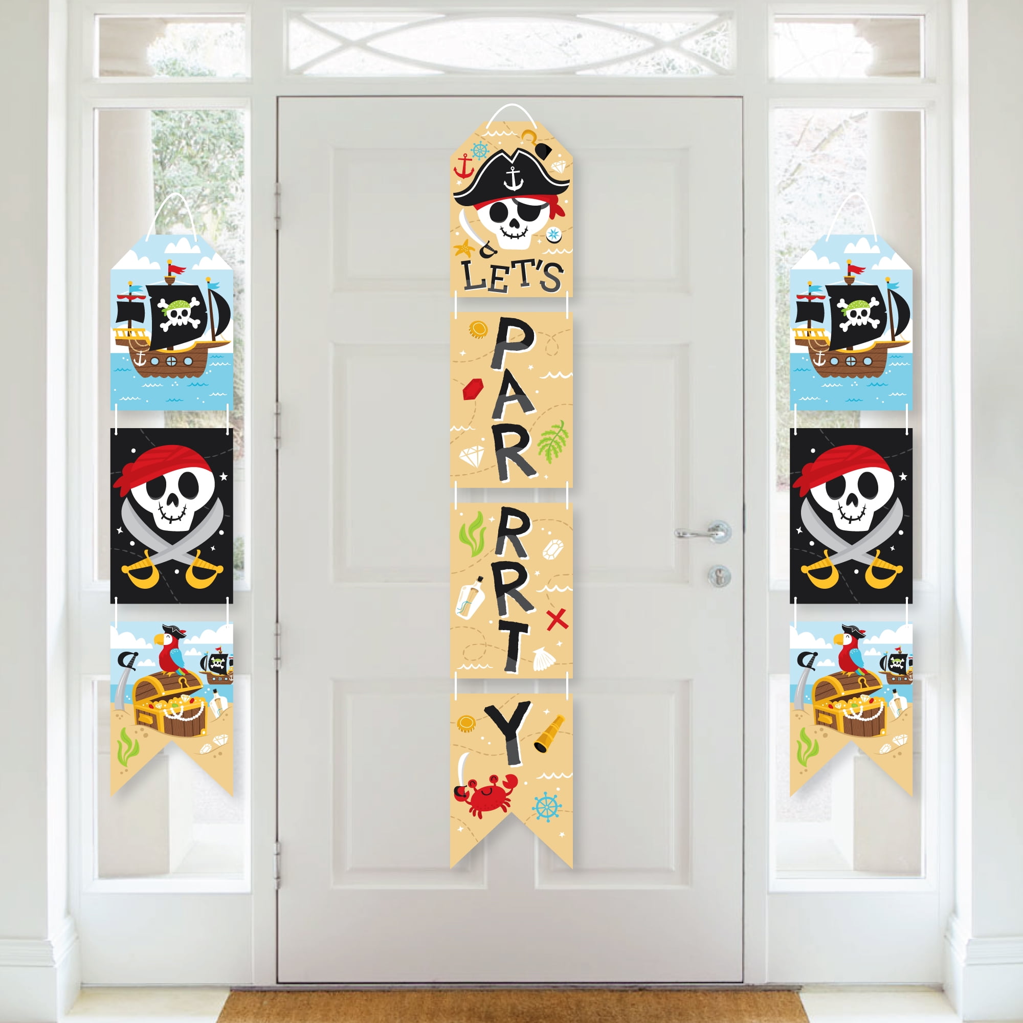 Big Dot of Happiness Pirate Ship Adventures - Hanging Vertical Paper ...
