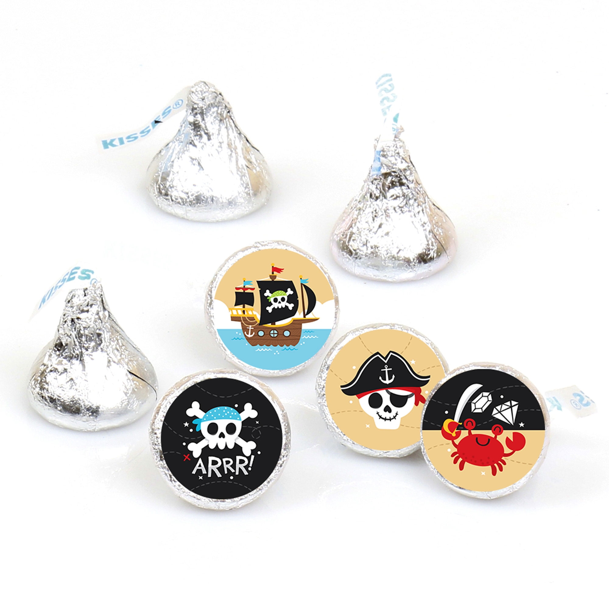 Big Dot of Happiness Pirate Ship Adventures - Skull Birthday Party ...