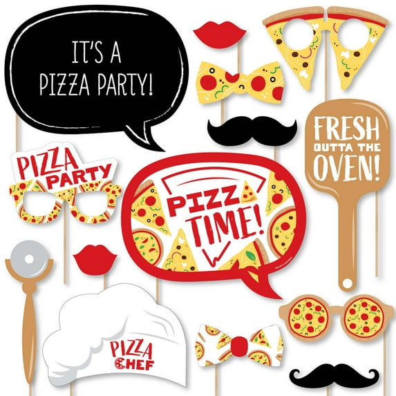 Big Dot of Happiness Pizza Party Time - Baby Shower or Birthday Party ...