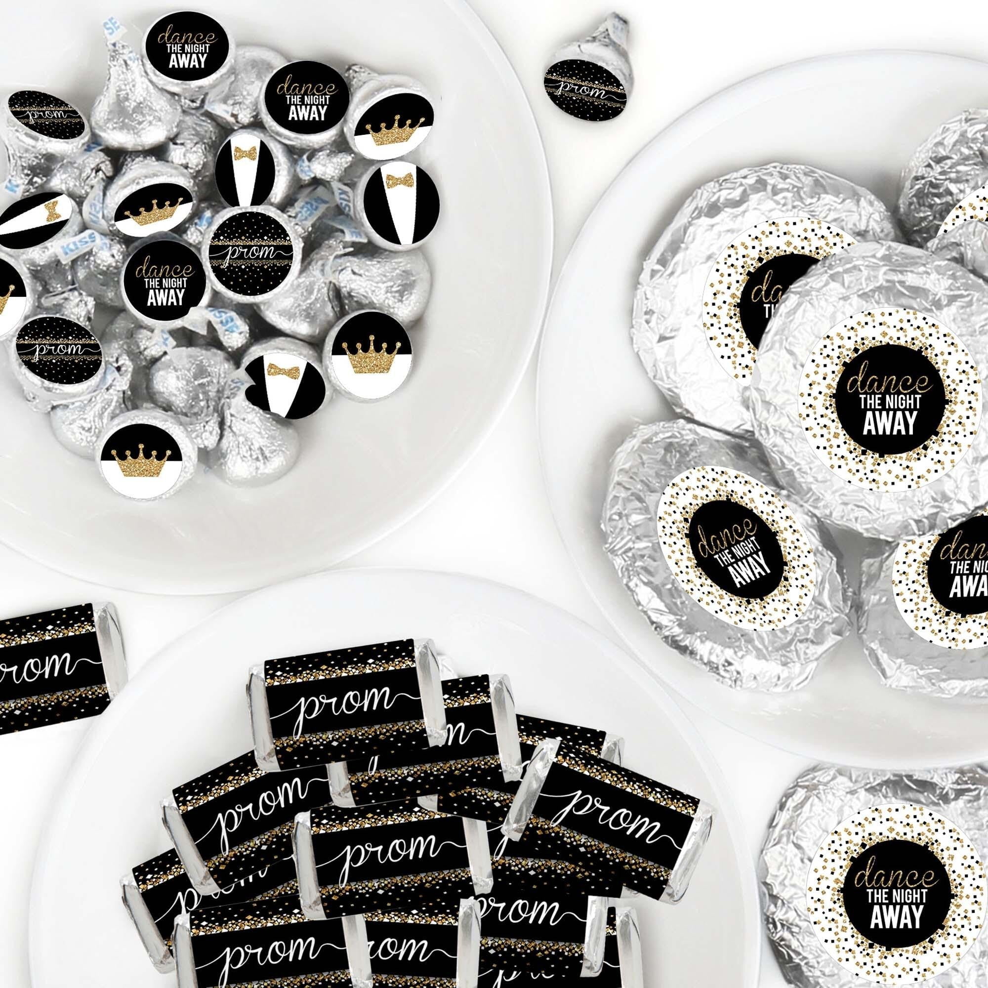 Big Dot of Happiness Prom - Mini Candy Bar Wrappers, Round Candy ...