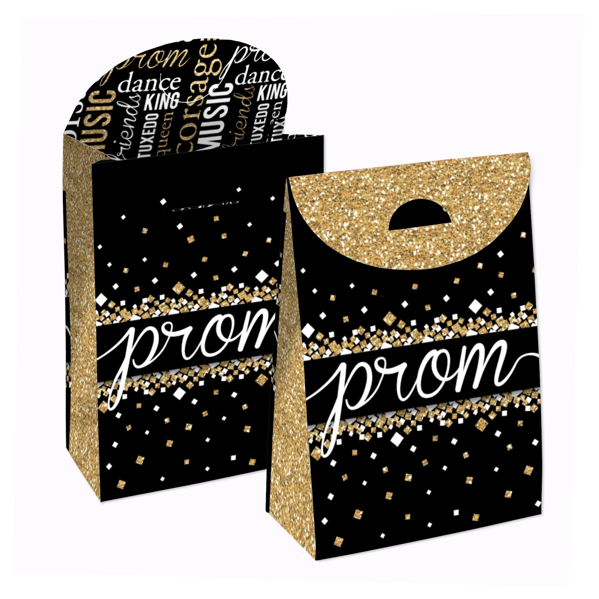 Big Dot of Happiness Prom - Prom Night Gift Favor Bags - Party Goodie ...