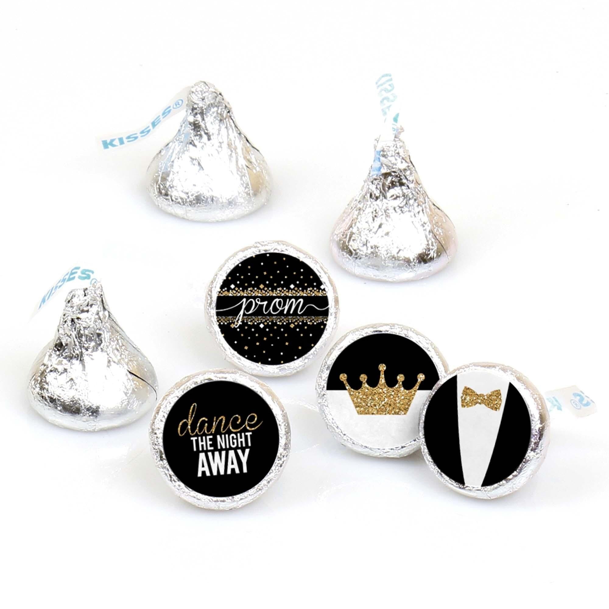 Big Dot of Happiness Prom - Round Candy Prom Night Sticker Favors ...