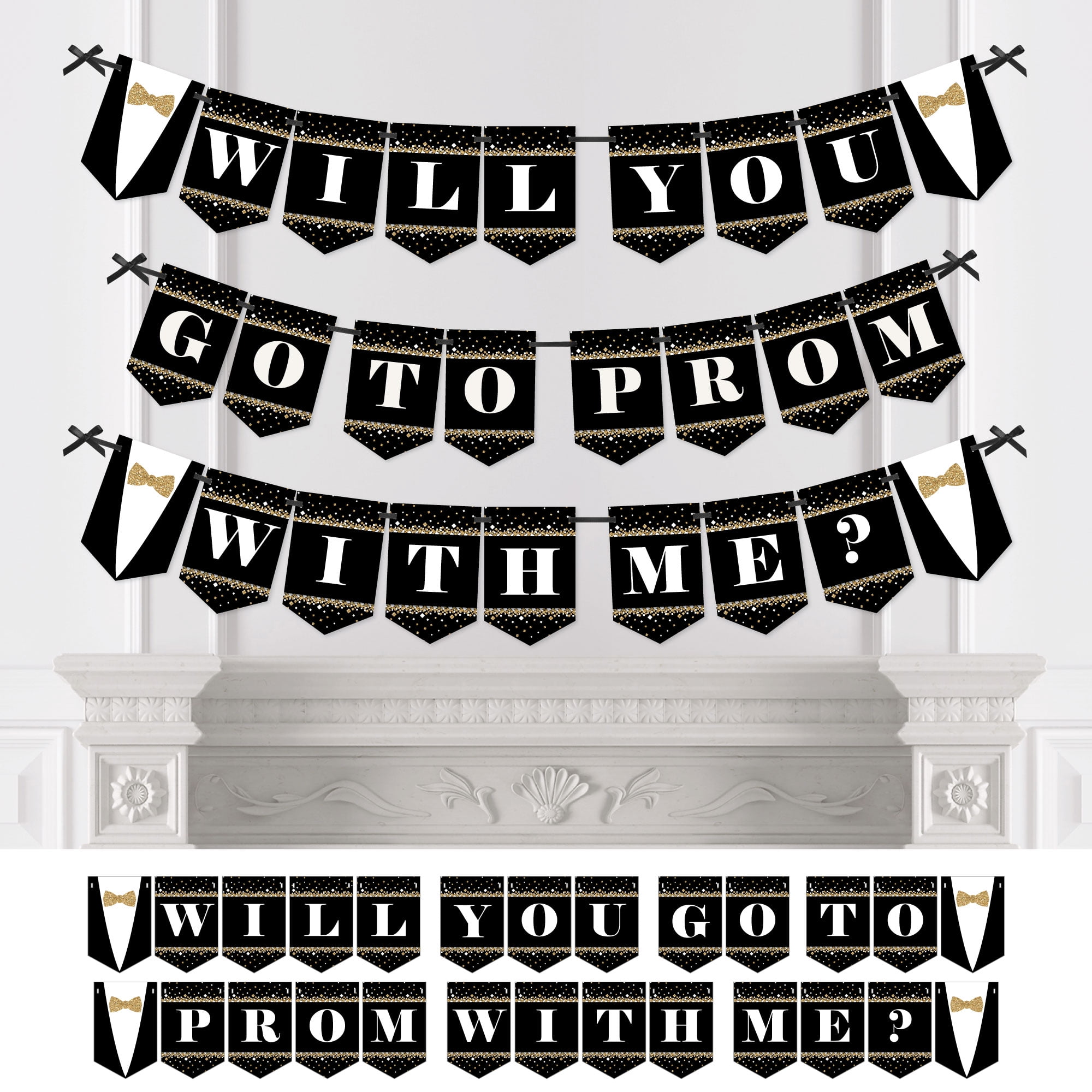 Big Dot of Happiness Promposal - Prom Proposal Bunting Banner - Party ...