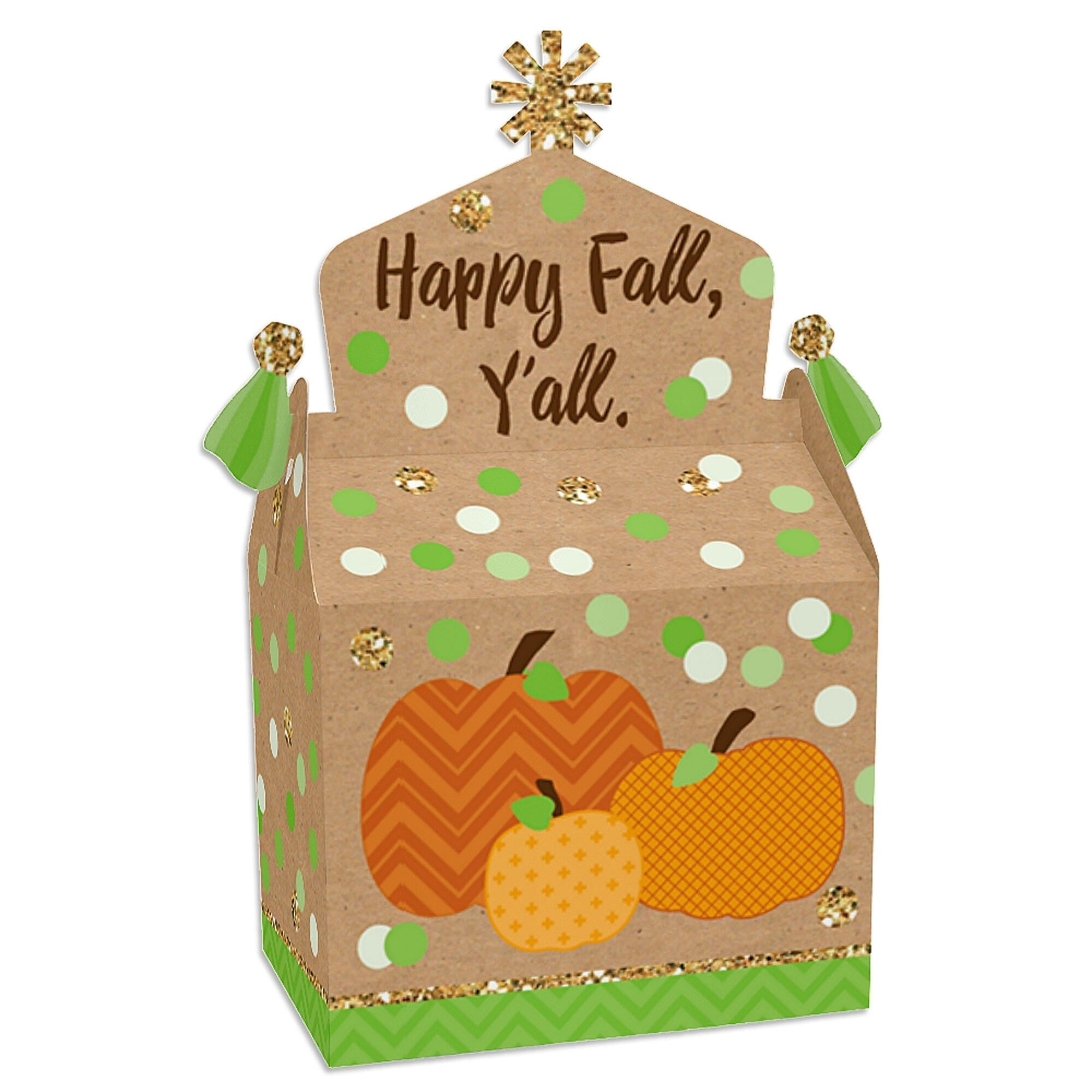 Big Dot of Happiness Pumpkin Patch - Treat Box Party Favors - Fall ...
