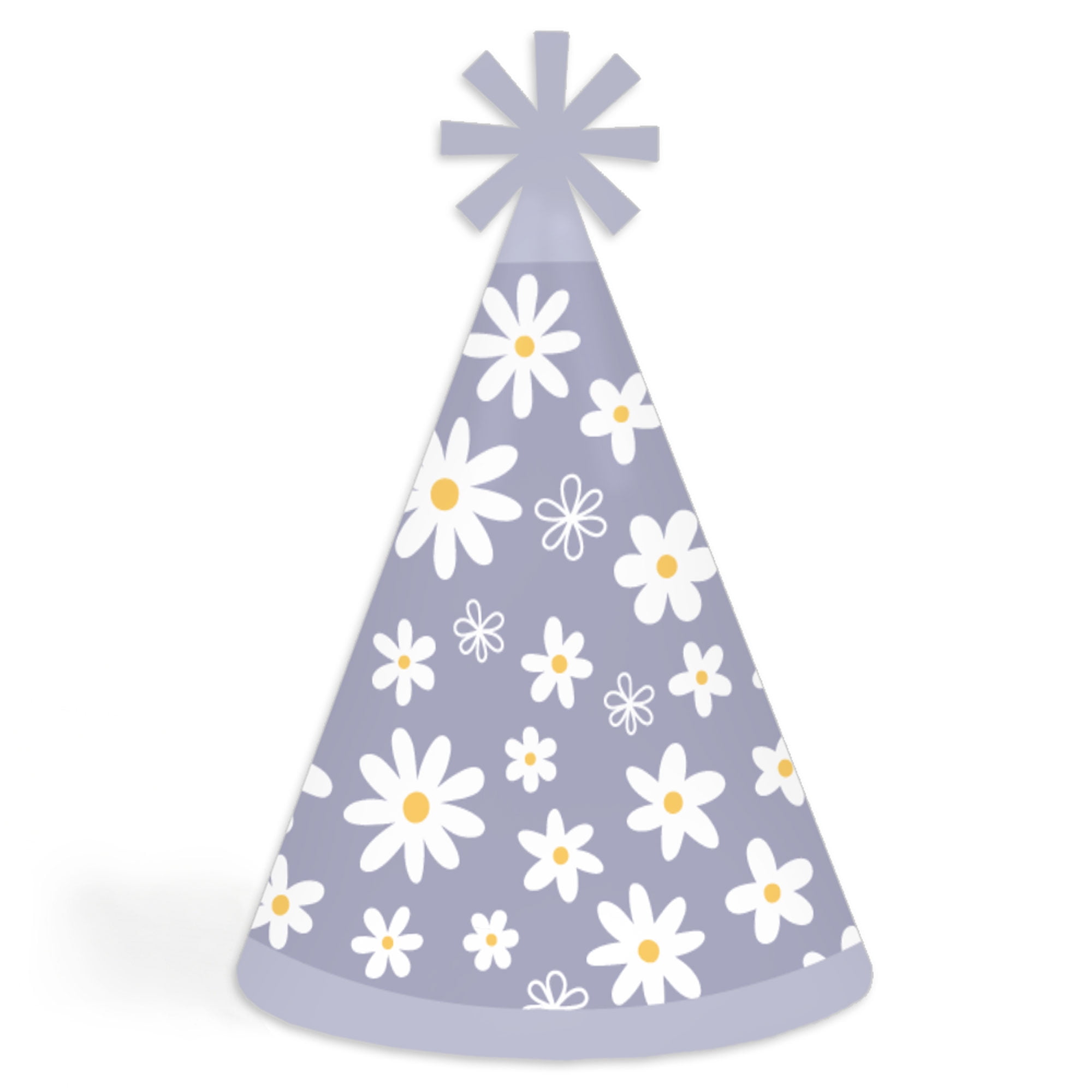 Big Dot of Happiness Purple Daisy Flowers - Cone Happy Birthday Party ...