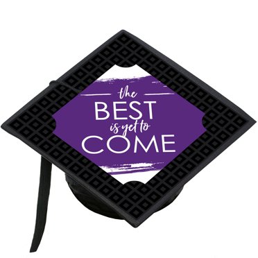 Big Dot of Happiness Grad Hockey - Graduation Cap Decorations Kit ...