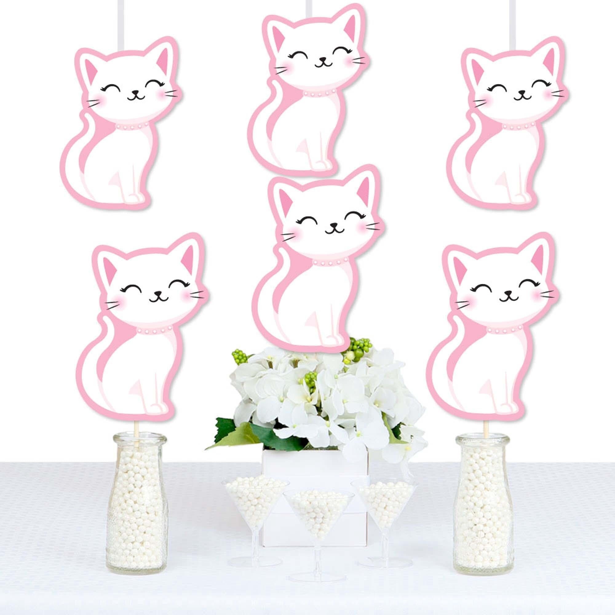 Big Dot of Happiness Purr-fect Kitty Cat - Decorations DIY Kitten Meow ...