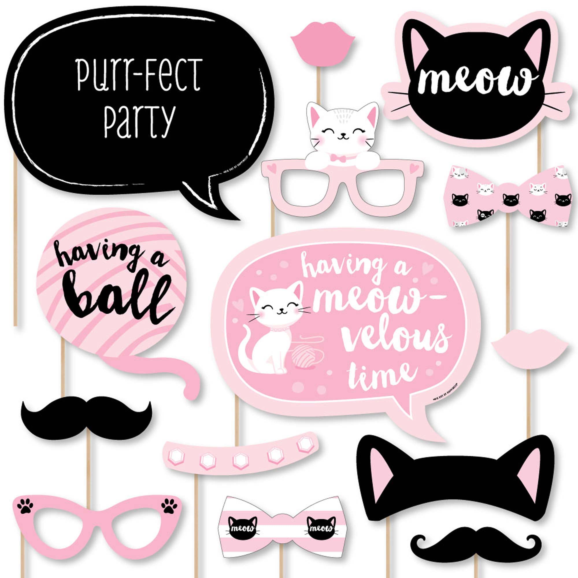 Big Dot of Happiness Purr-fect Kitty Cat - Kitten Meow Baby Shower or ...