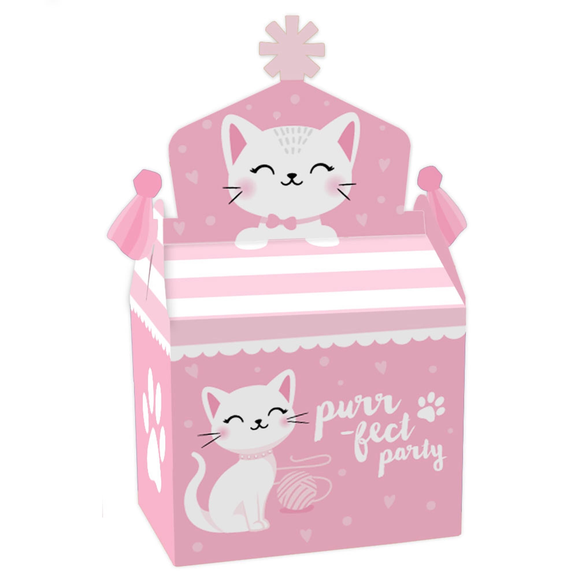 Big Dot of Happiness Purr-fect Kitty Cat - Treat Box Party Favors ...
