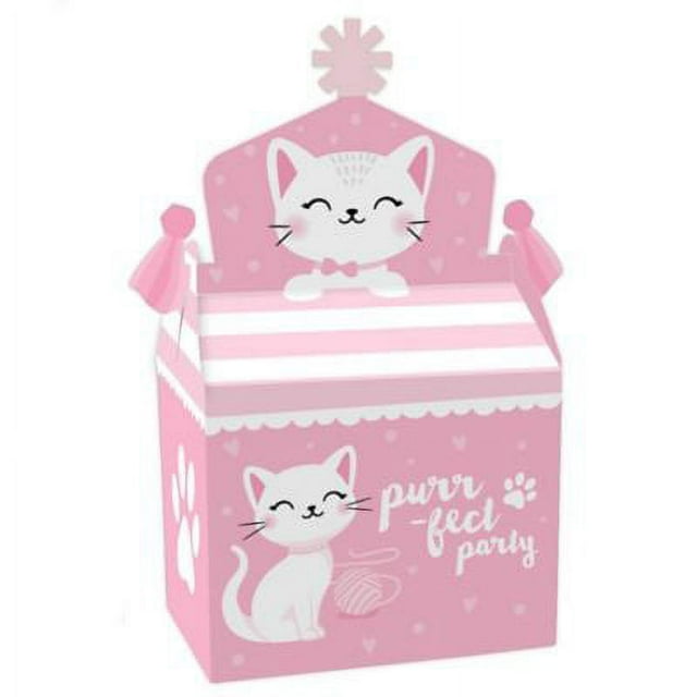 Big Dot of Happiness Purr-fect Kitty Cat - Treat Box Party Favors ...