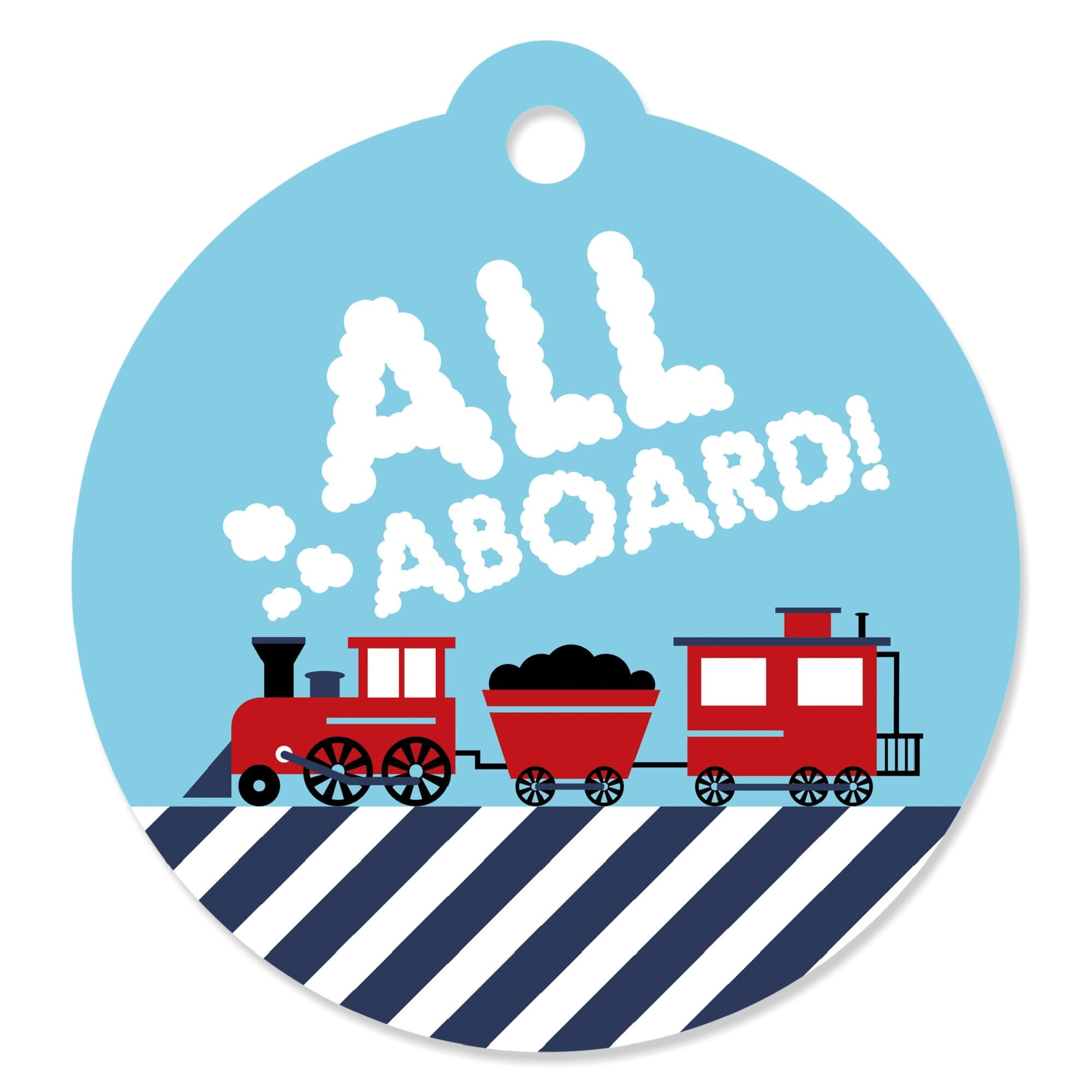 Big Dot of Happiness Railroad Party Crossing - Steam Train Birthday ...