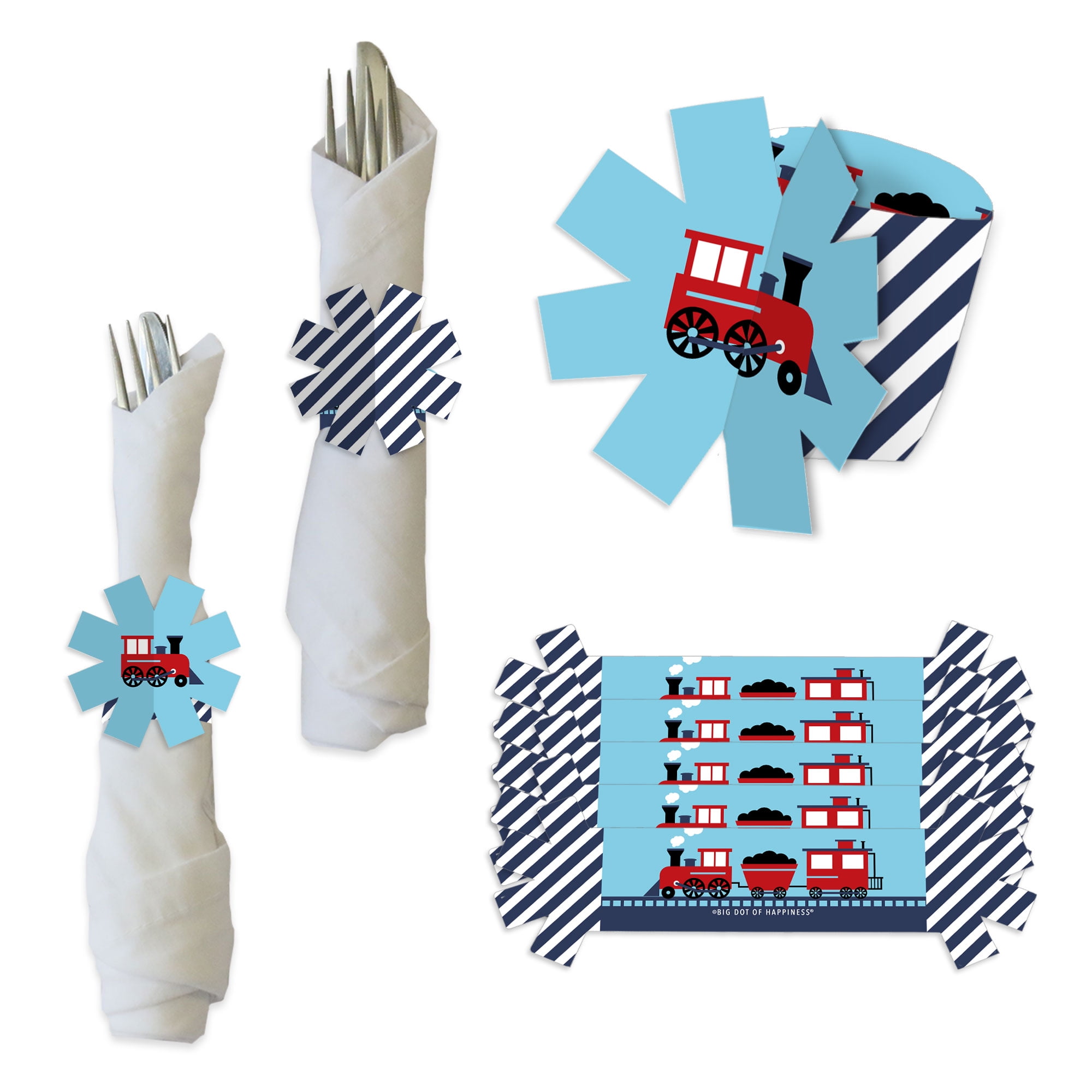 Big Dot of Happiness Railroad Party Crossing - Steam Train Birthday ...