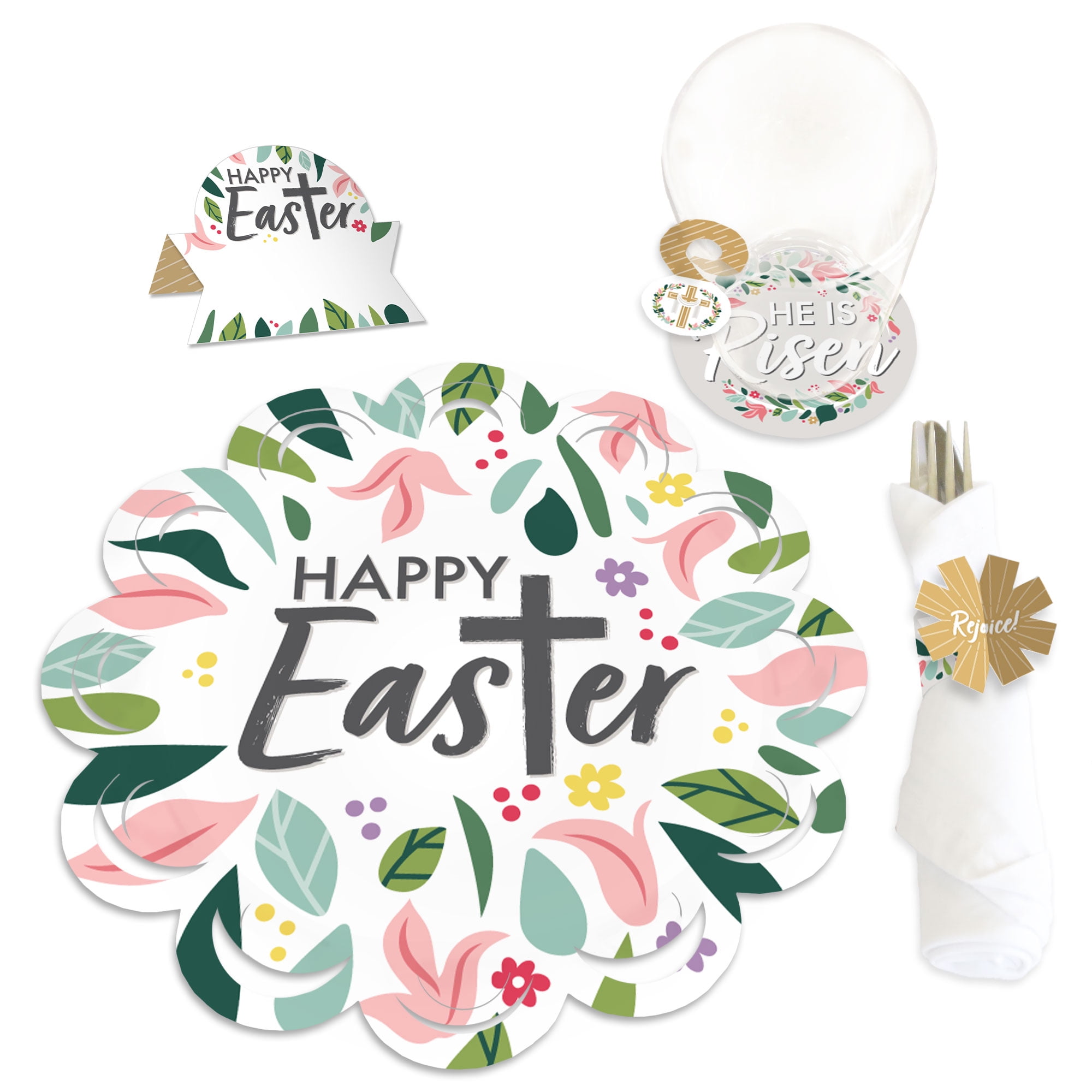 Big Dot of Happiness Religious Easter - Christian Holiday Party Paper ...