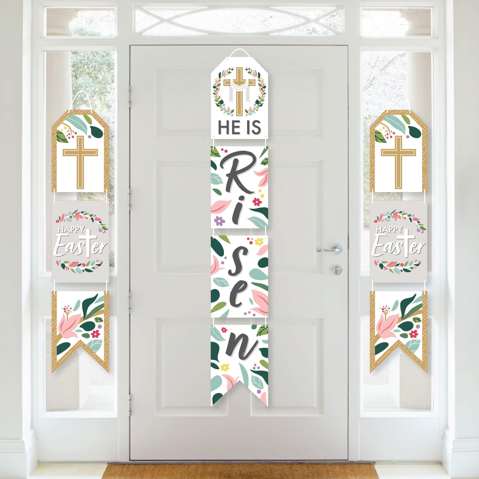 Big Dot of Happiness Religious Easter - Vertical Hanging Door Banners ...