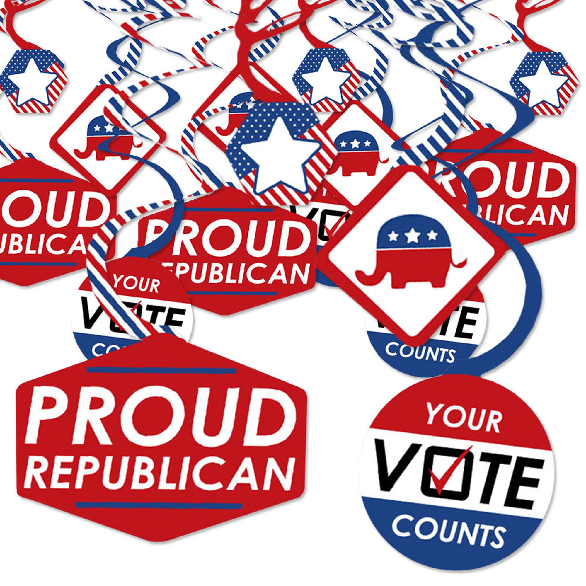 Big Dot of Happiness Republican Election - Political Party Hanging ...