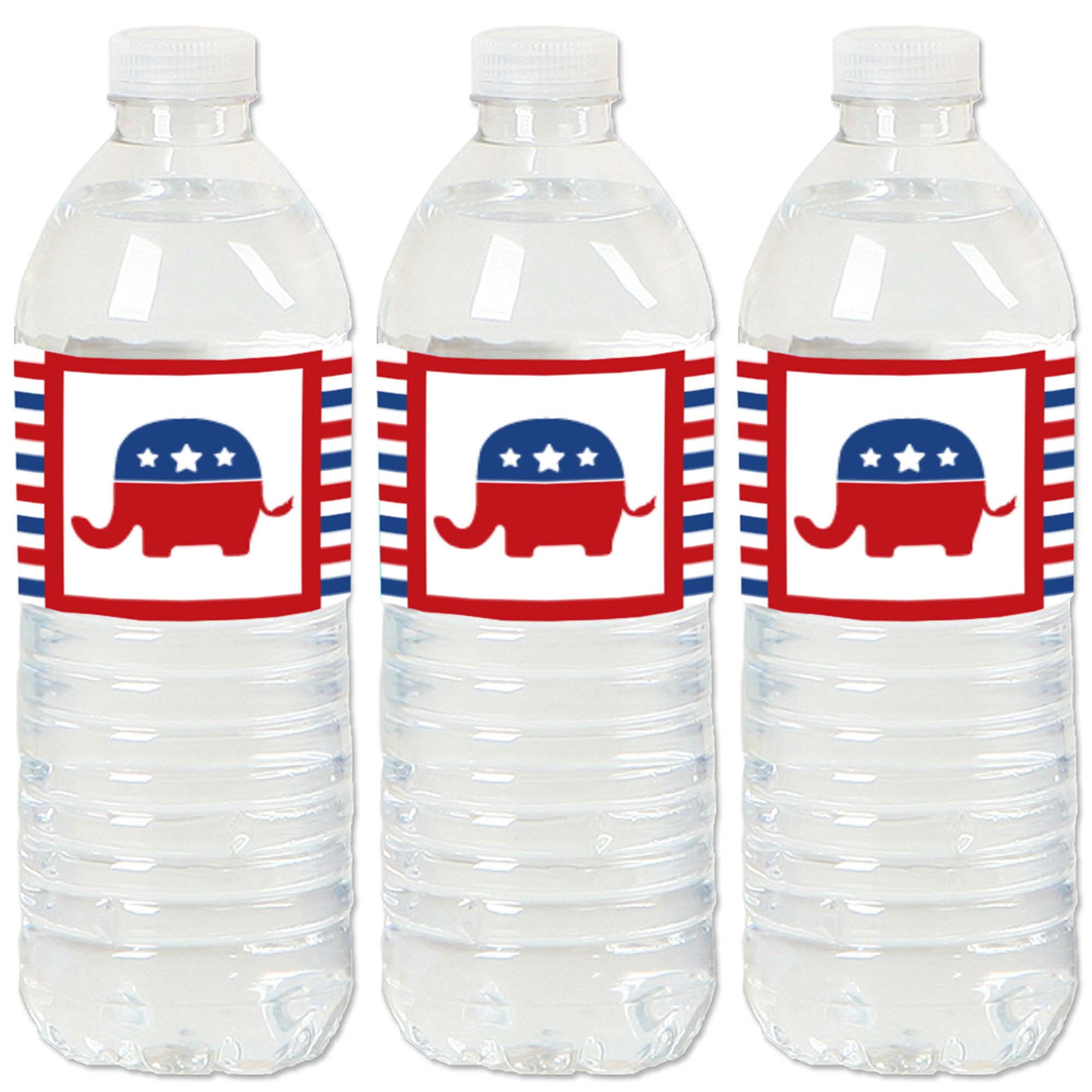 Big Dot of Happiness Republican Election - Political Party Water Bottle ...