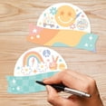 Big Dot of Happiness Retro Pastel - DIY Blank Paper Desk or Locker ...
