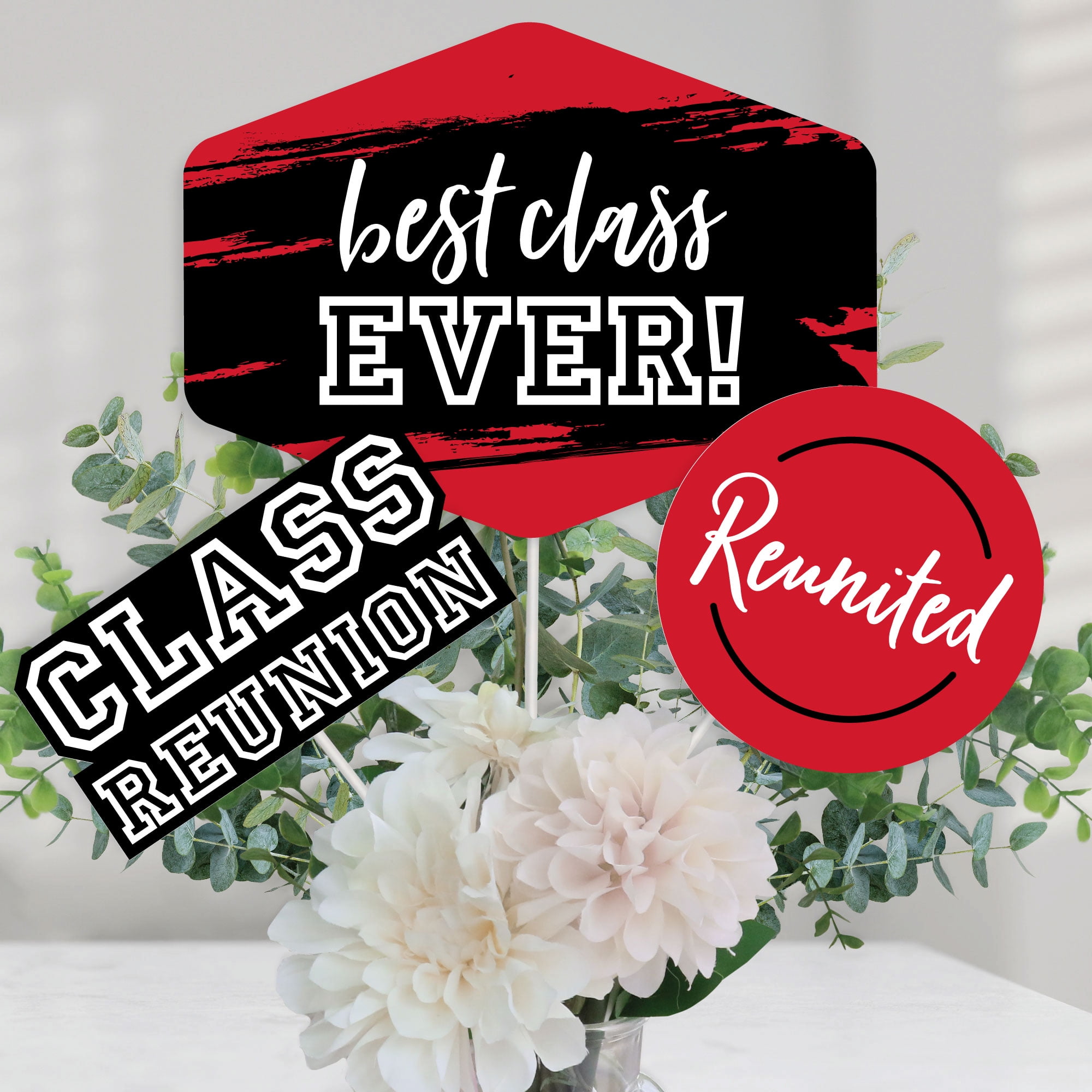 Big Dot of Happiness Reunited Red - School Class Reunion Party ...