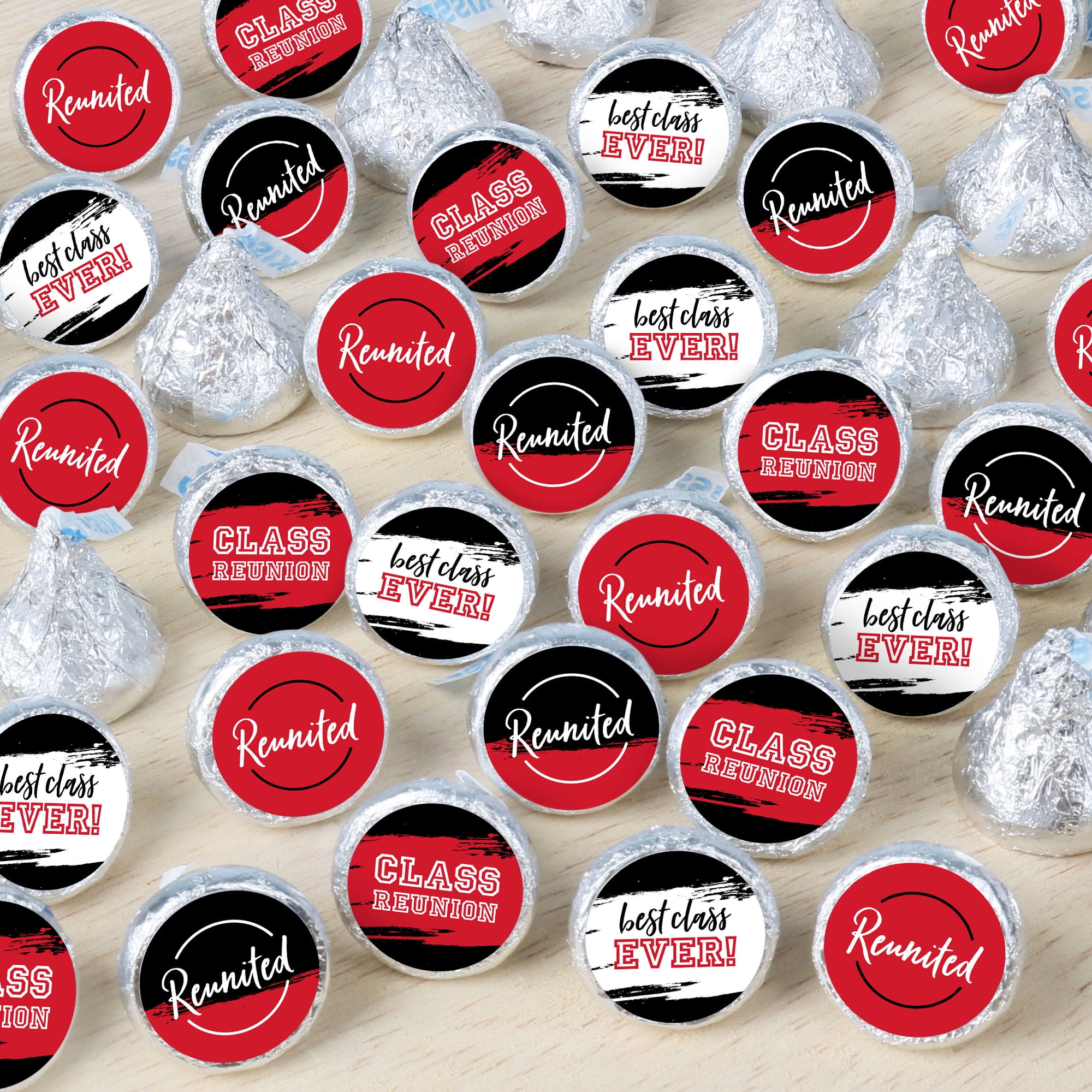 Big Dot of Happiness Reunited Red - School Class Reunion Party Small ...