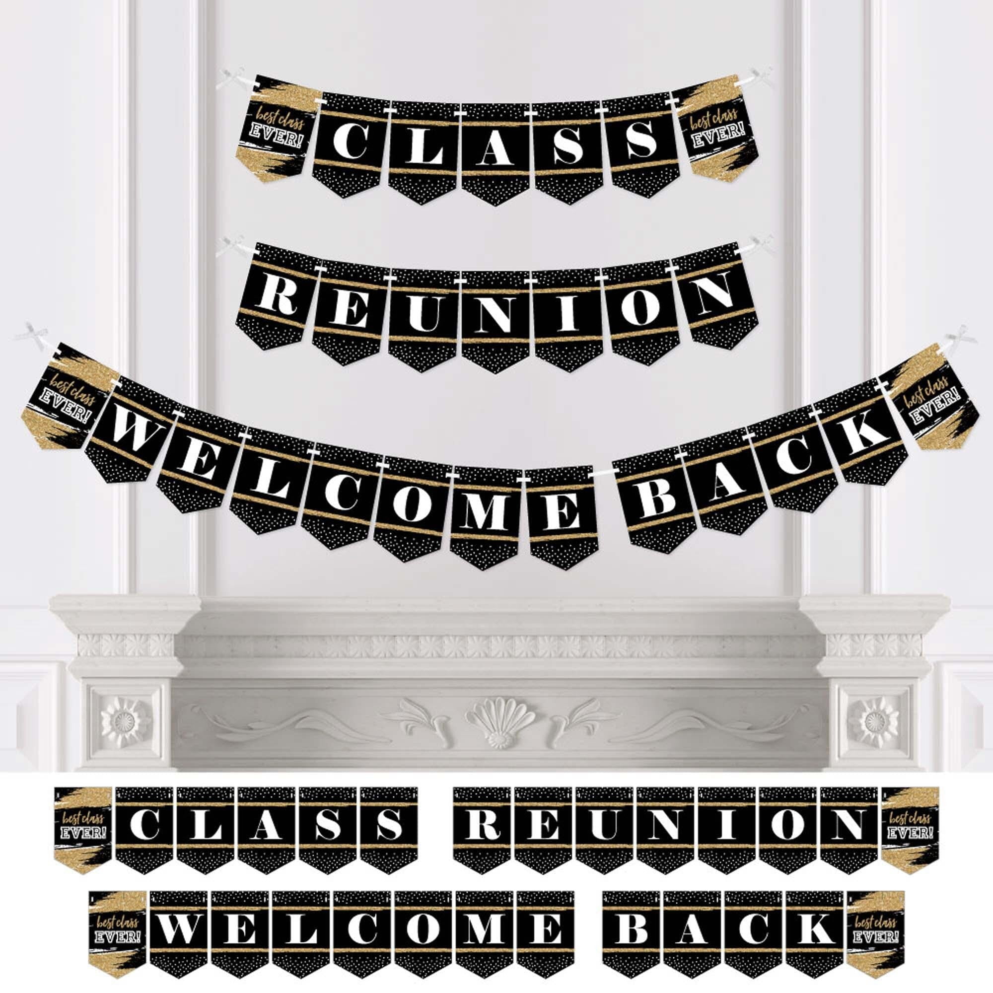 Big Dot of Happiness Reunited - School Class Reunion Party Bunting ...