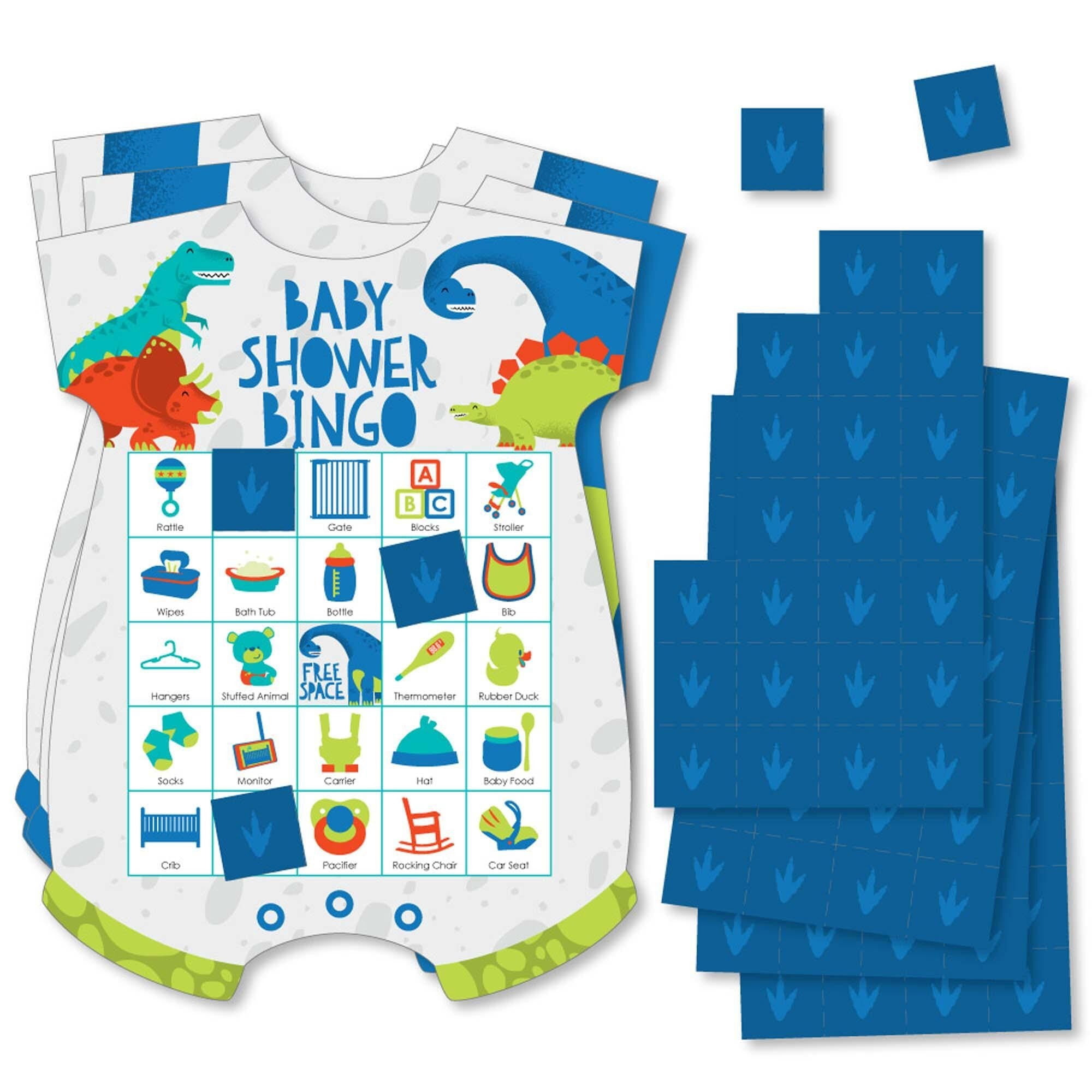 Big Dot of Happiness Roar Dinosaur - Picture Bingo Cards and Markers ...