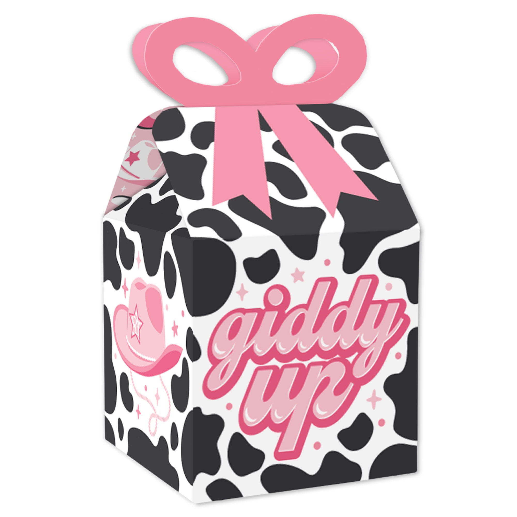 Big Dot of Happiness Rodeo Cowgirl - Square Favor Gift Boxes - Pink ...