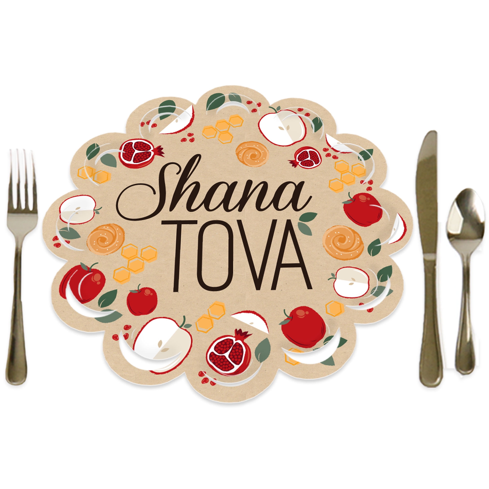 Big Dot of Happiness Rosh Hashanah - Jewish New Year Party Round Table ...