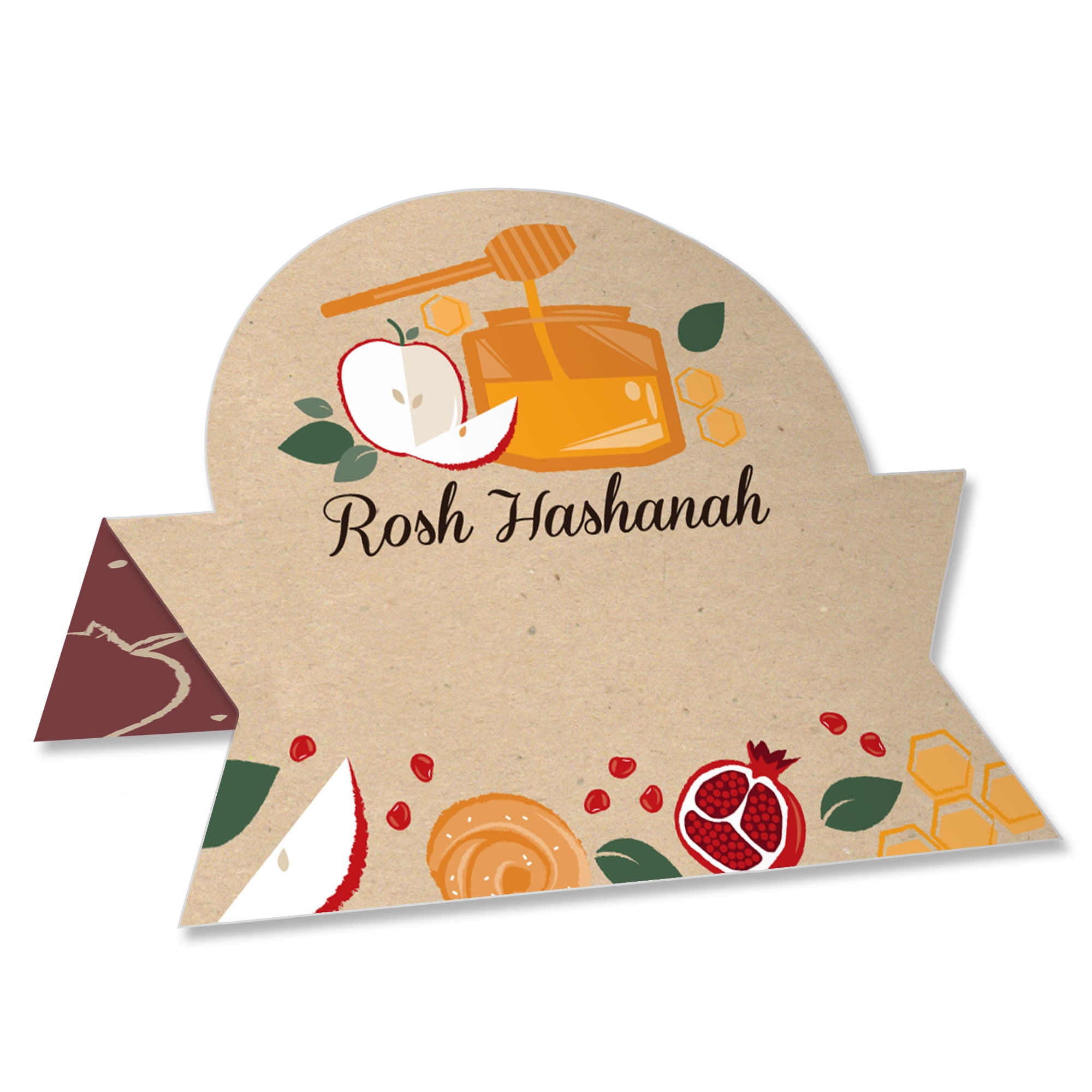 Big Dot of Happiness Rosh Hashanah - New Year Party Tent Buffet Card ...