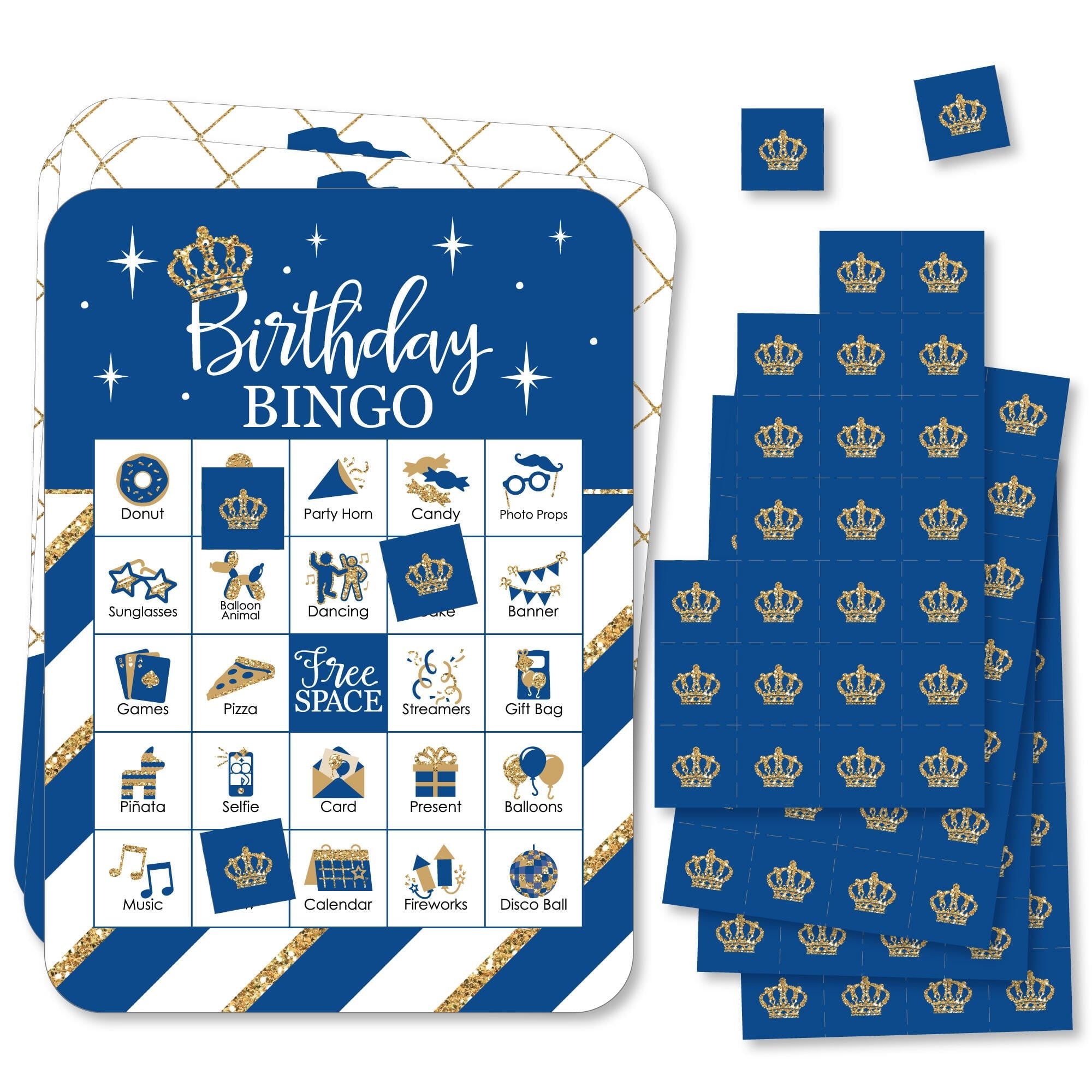 Big Dot of Happiness Royal Prince Charming - Picture Bingo Cards and ...