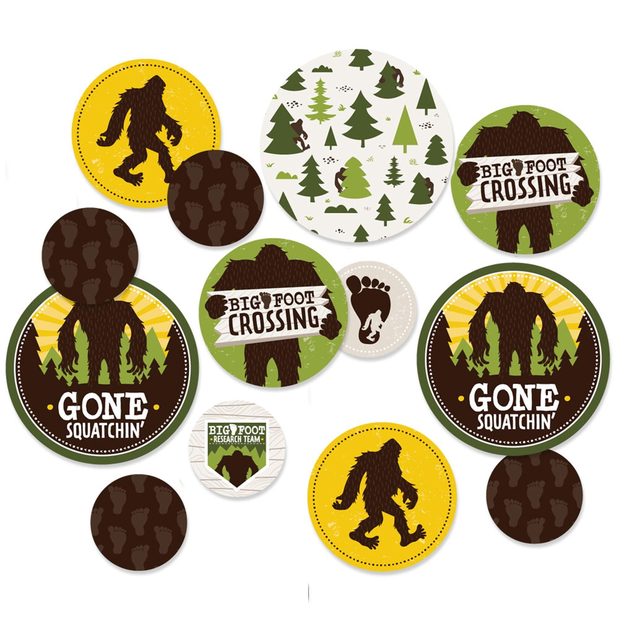 Big Dot of Happiness Sasquatch Crossing - Bigfoot Party or Birthday ...