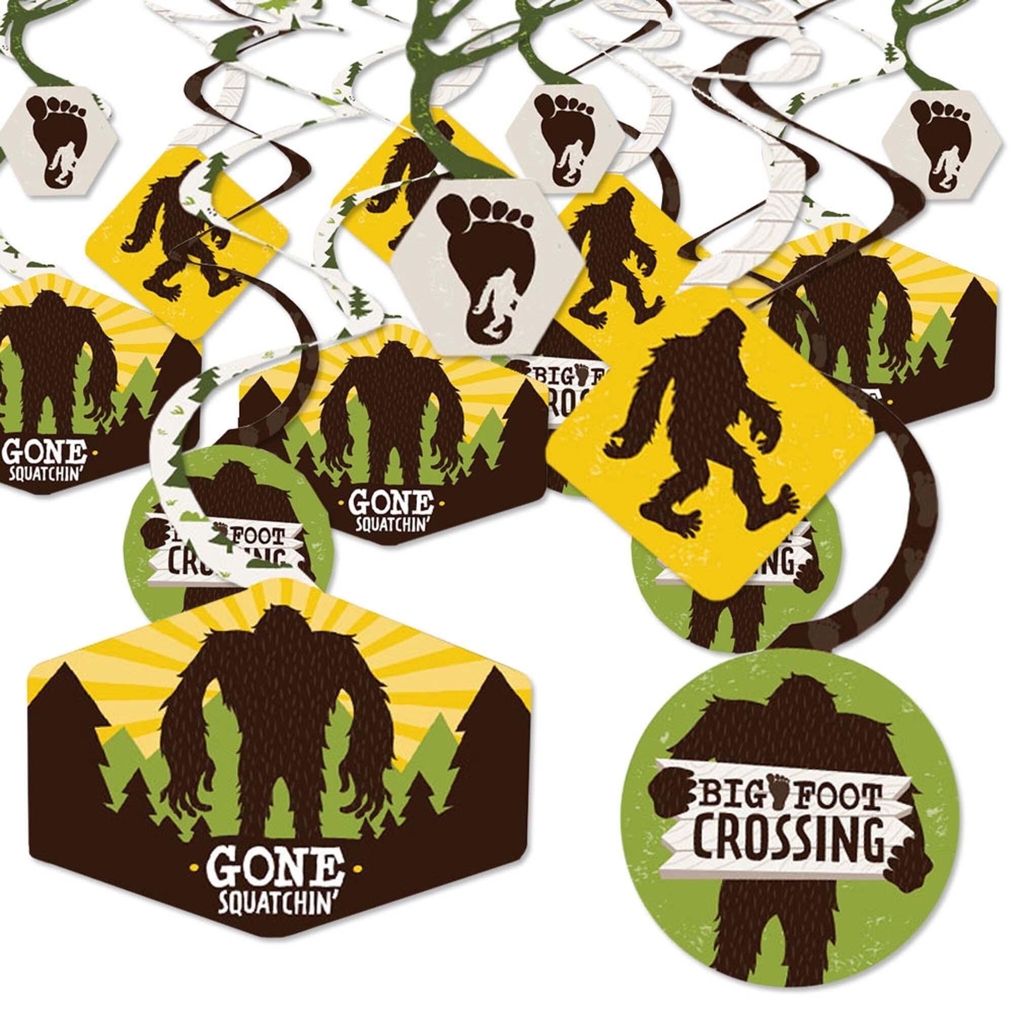 Big Dot of Happiness Sasquatch Crossing - Bigfoot Party or Birthday ...