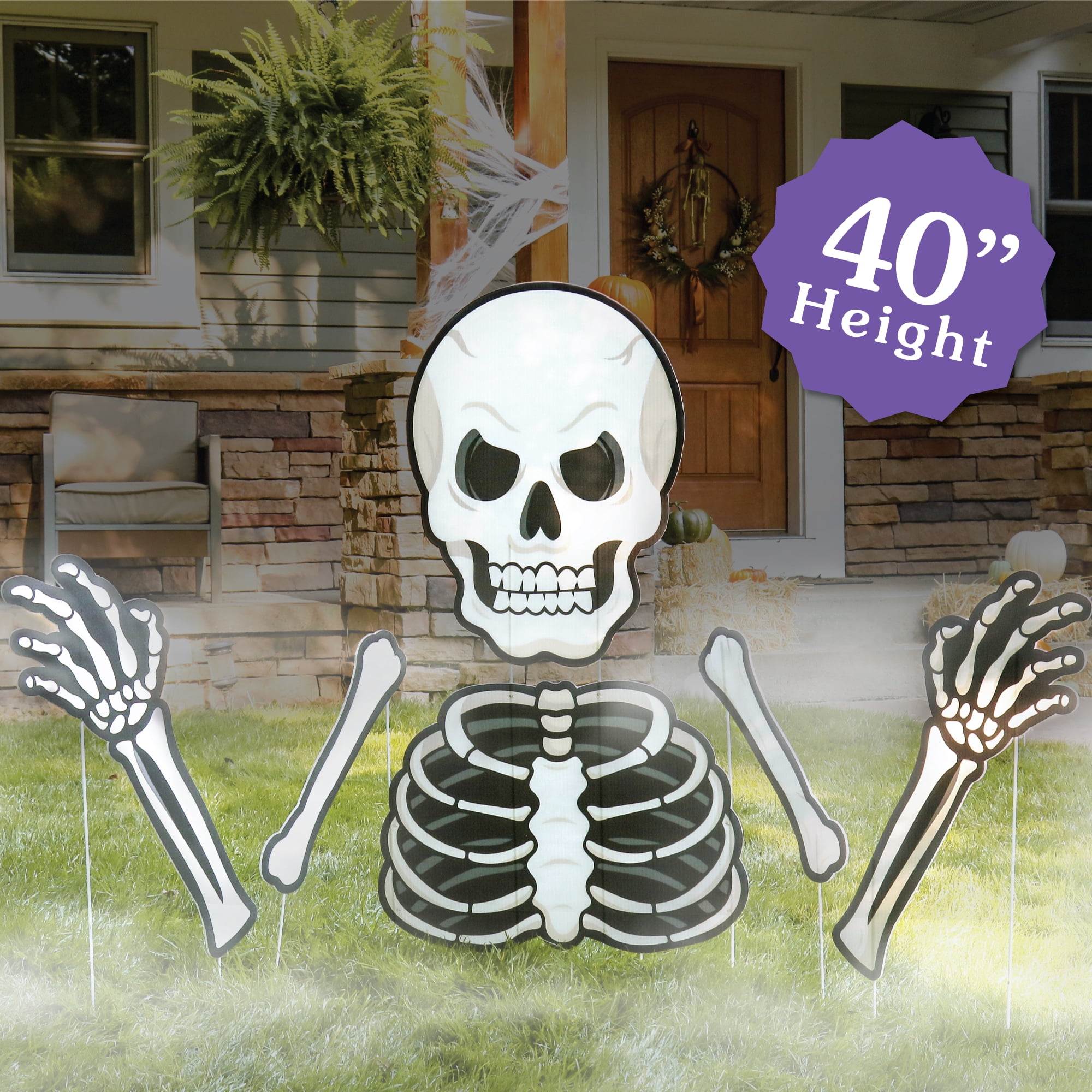 Big Dot of Happiness Scary Skeleton - Big Skeleton Yard Sign Outdoor ...