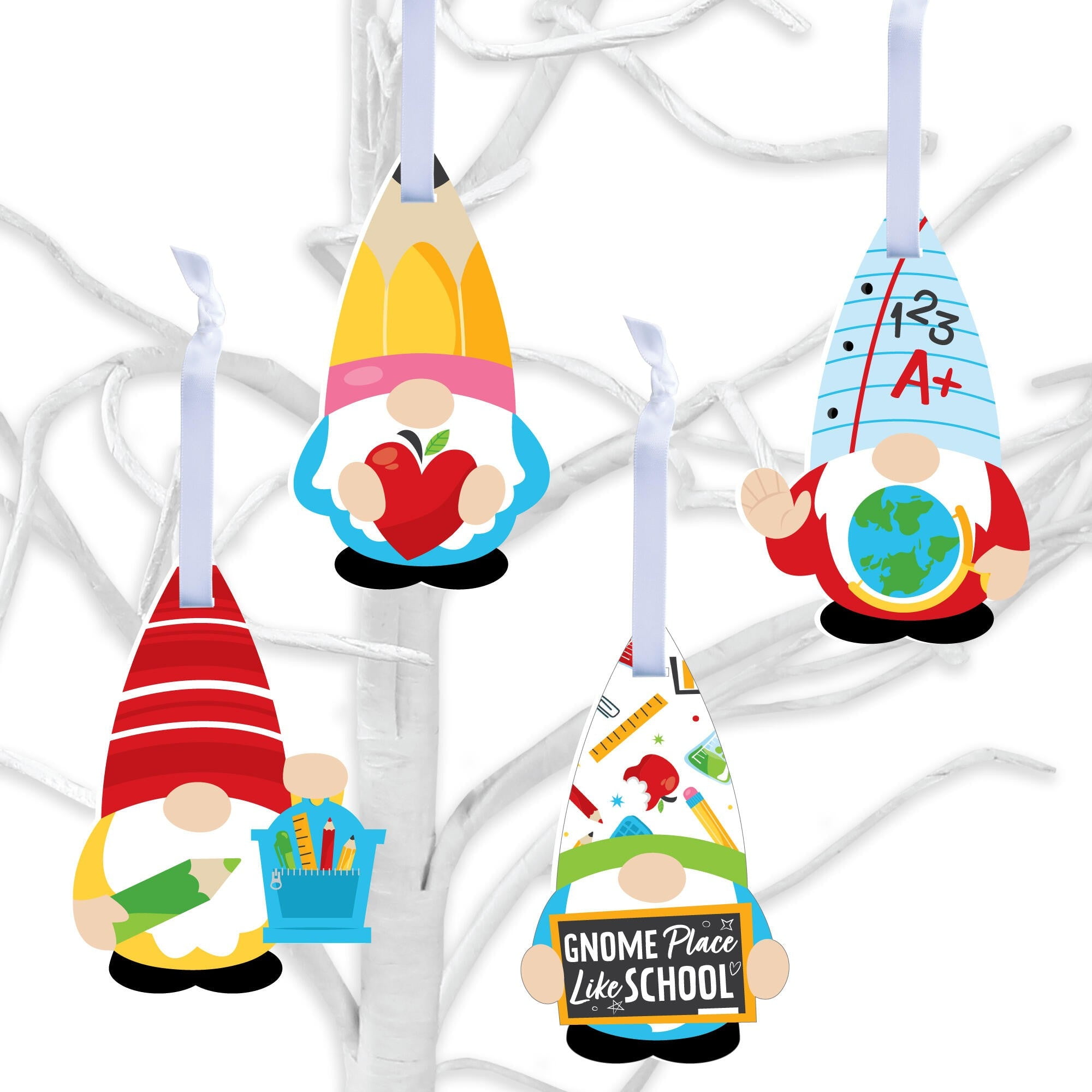 Big Dot of Happiness School Gnomes - Teacher and Classroom Decorations ...