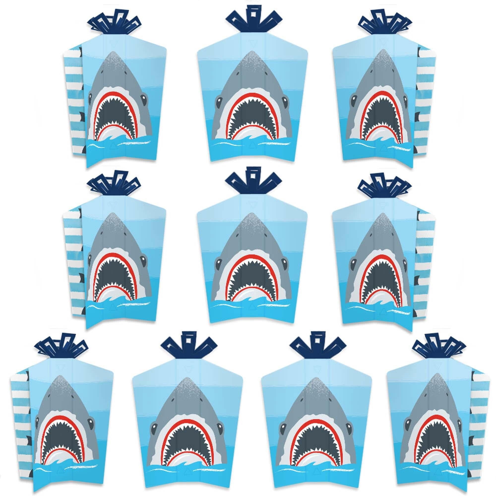 Big Dot of Happiness Shark Zone - Table Decorations - Jawsome Shark ...