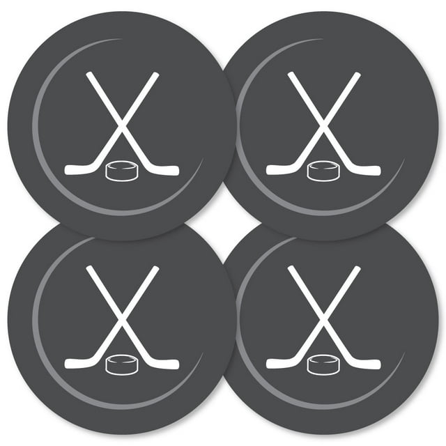 Big Dot of Happiness Shoots and Scores - Hockey - Puck Decorations DIY ...